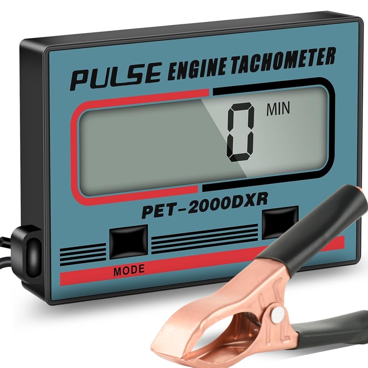 Small Engine Tachometer Digital Chainsaw RPM Gauge Tiny Tach Hour Meter ...
