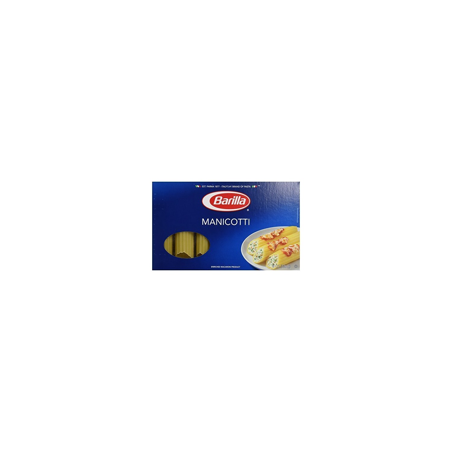 Barilla Manicotti Shells - 8 oz - ibspot.com
