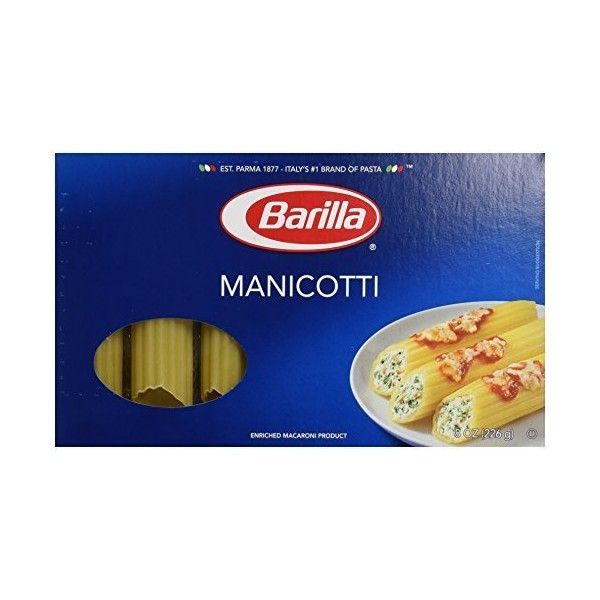 Barilla Manicotti Shells - 8 oz - ibspot.com