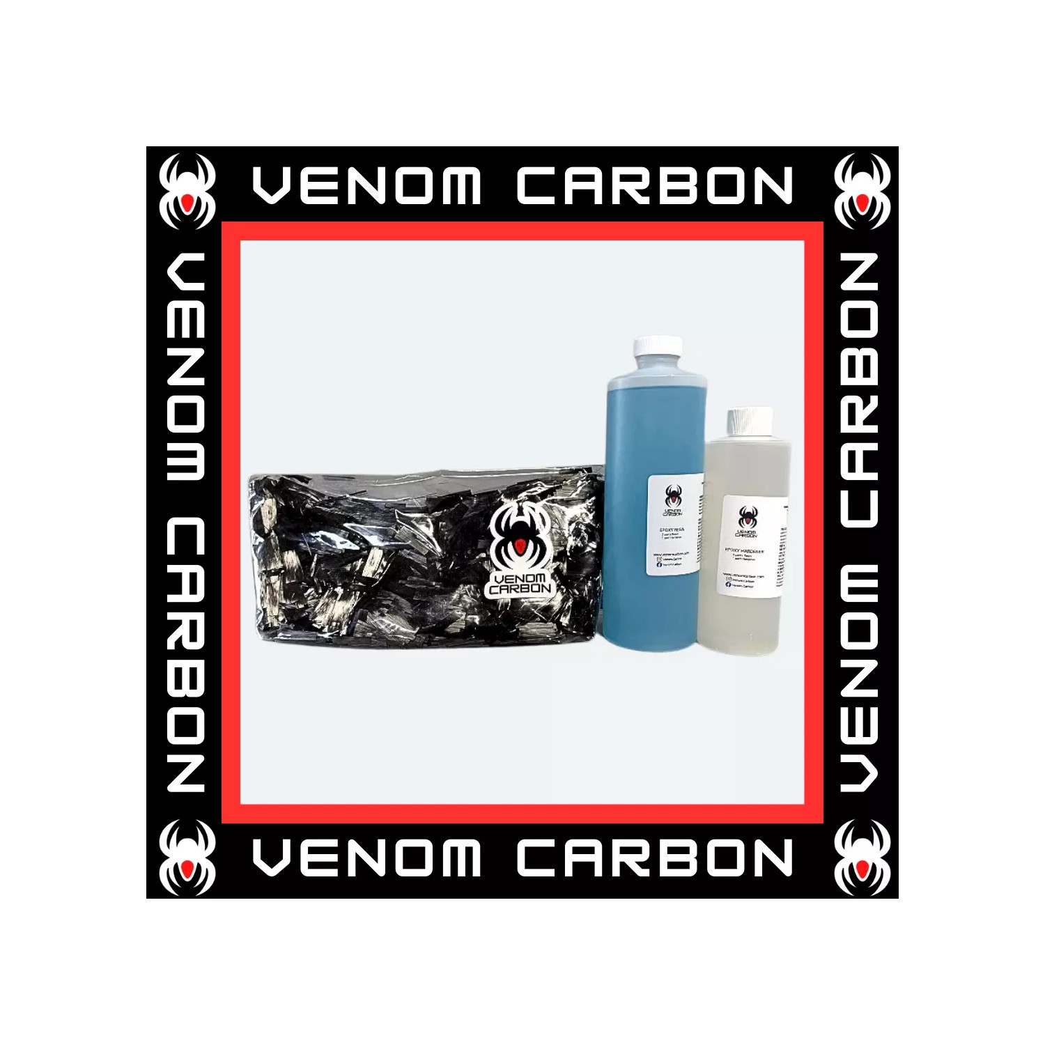 Venom Carbon 1" Chopped Carbon Resin Kit: 1 lb (making FORGED ...
