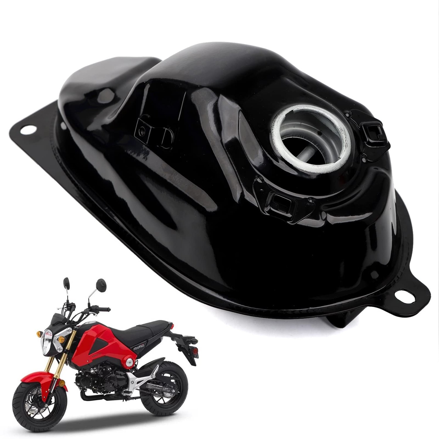 Minho Motorcycle Gas Tank Fit for 2013-2016 Honda Grom MSX 125 Black ...