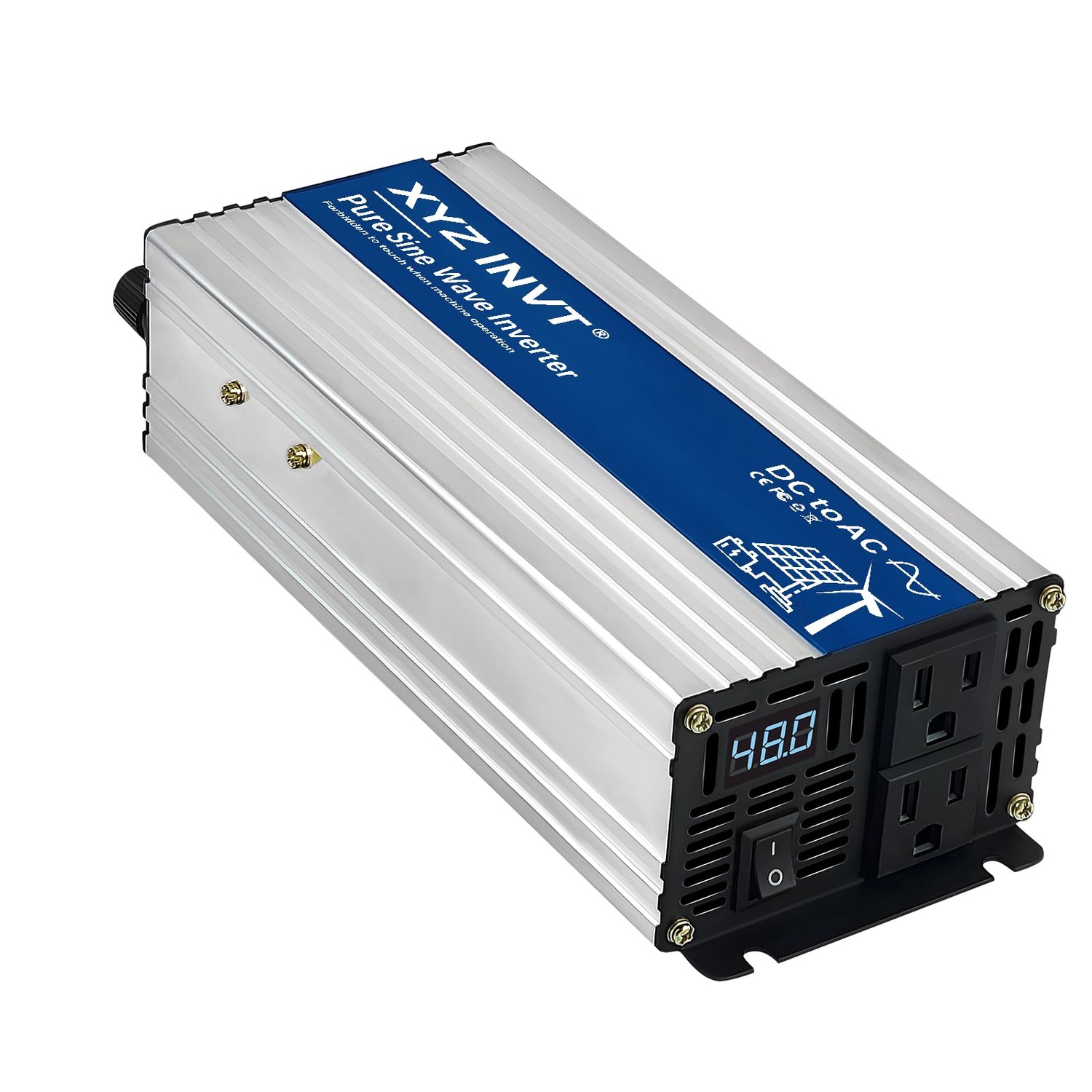 XYZ INVT 800W Pure Sine Wave Inverter DC 48V to AC 110V 120V Power ...