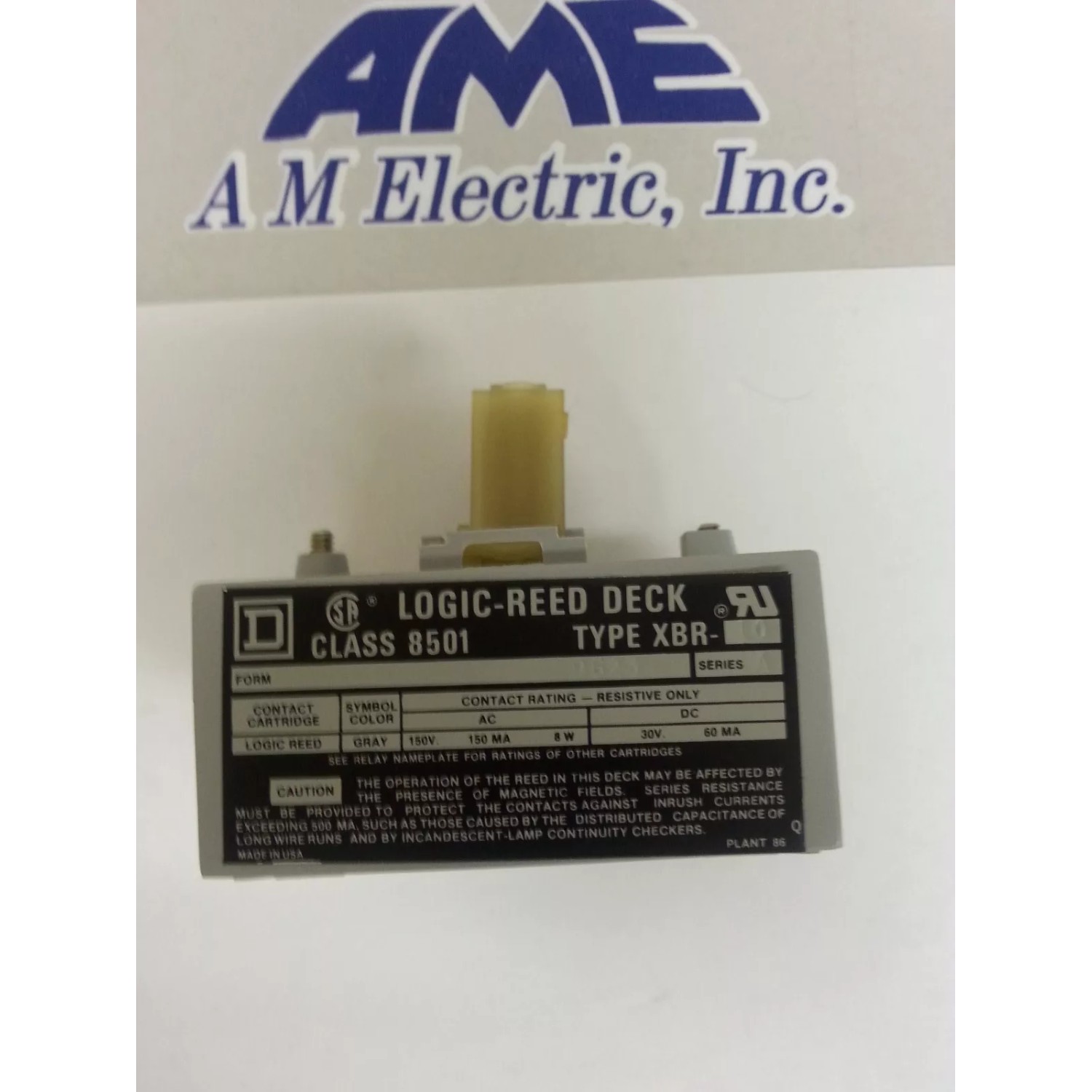 Square D 8501-XBR10 Relay Adder Deck for 8501 Type X Deck Relay Lot of ...