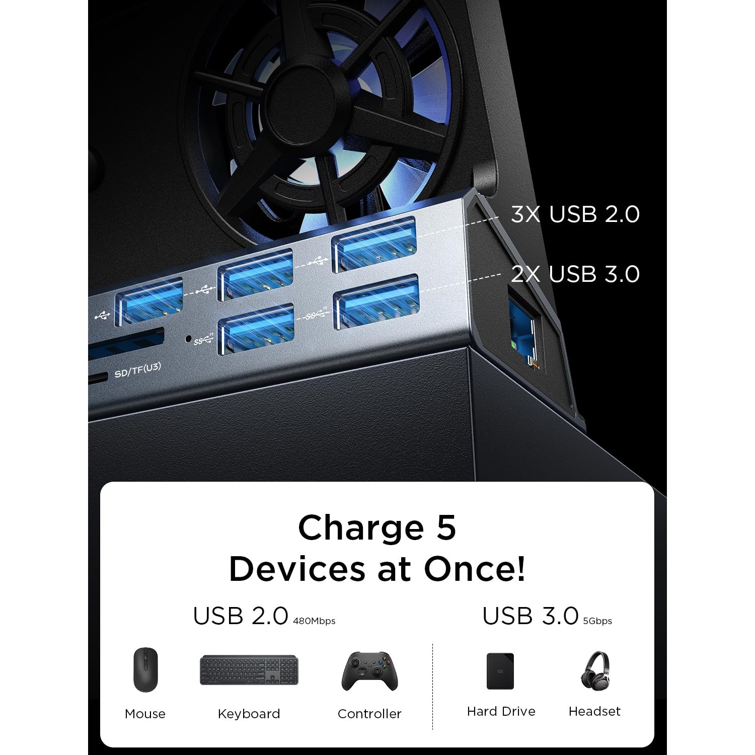 LISEN LISEN 10-IN-1 Docking Station for Steam Deck OLED&ROG Ally X ...