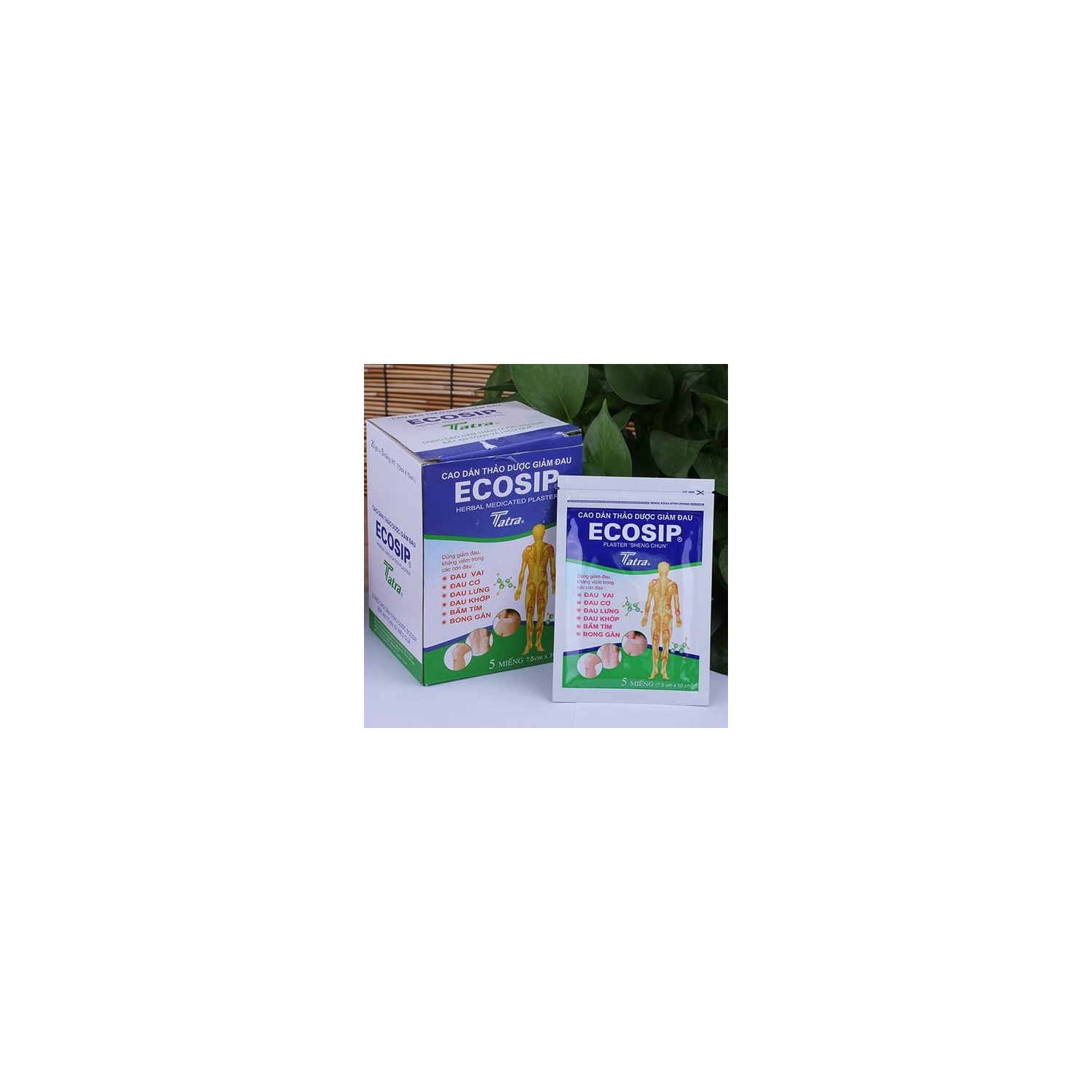 20 Packs x 5 Patches Ecosip Herbal Patch Sheng Chun Cao dan Thao duoc ...