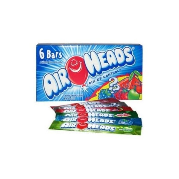 Airheads Airheads Candy, Movie Theater Box, Individually Wrapped Full ...
