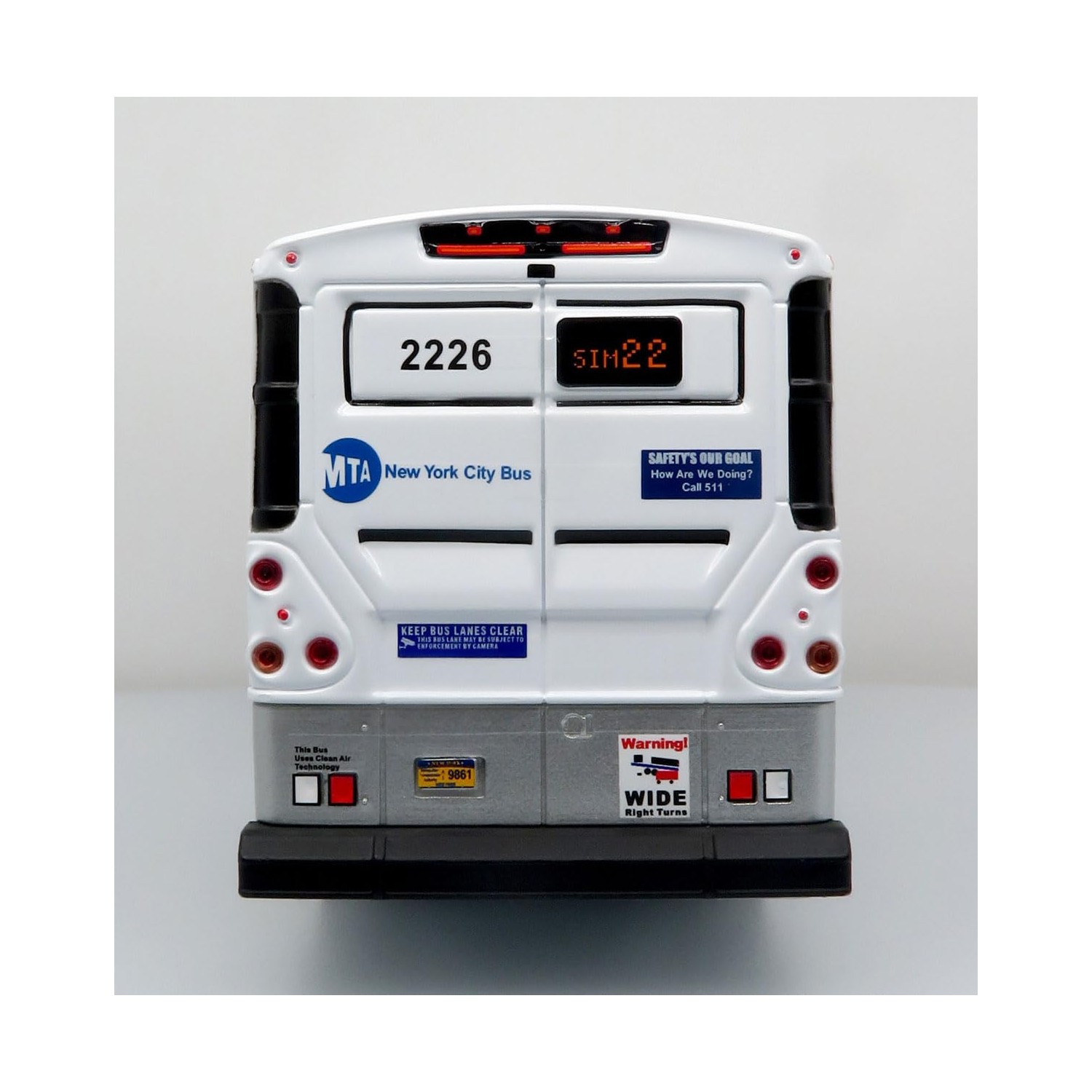 Iconic Replicas MCI D4500CT Intercity Bus MTA NYC Transit, New York 1/ ...