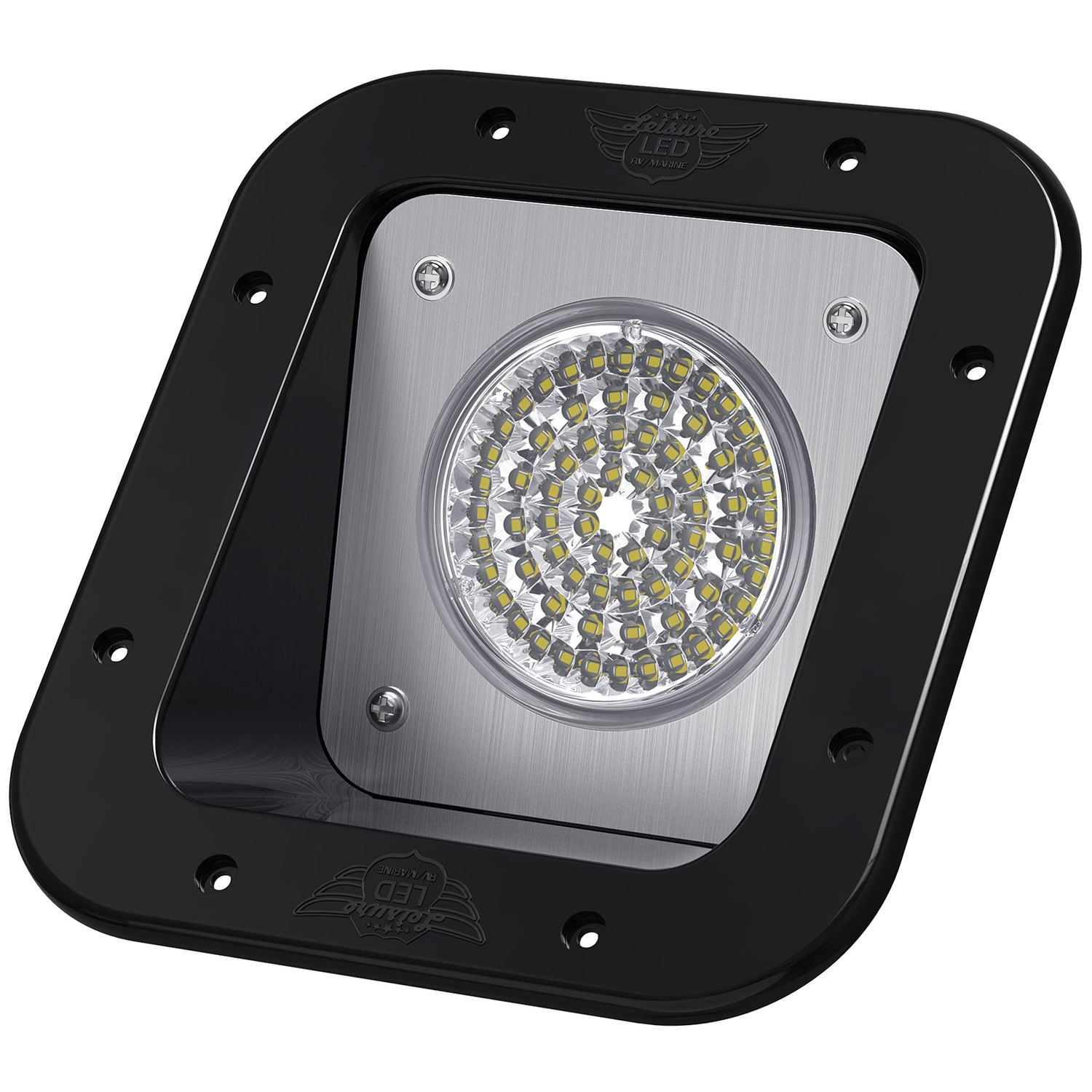 Leisure LED RV Exterior Flood Porch Utility Light - Black 12v 1100 ...