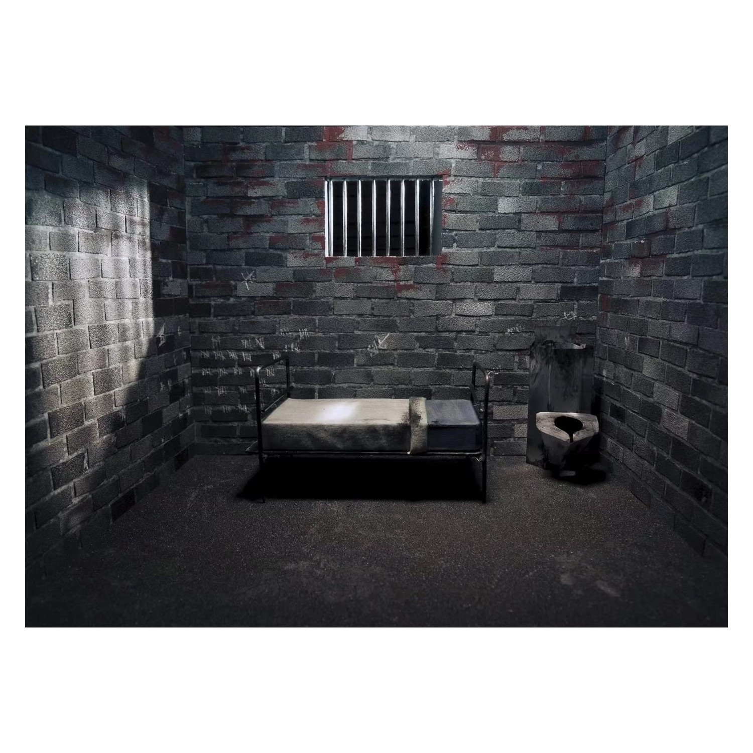 BELECO 7x5ft Fabric Prison Cell Backdrop Prison Forbidden Room ...