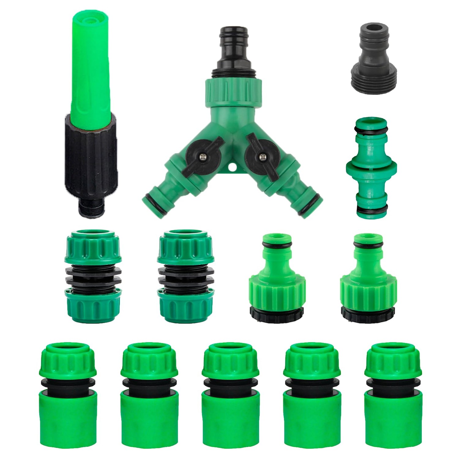 JINGTOPS Garden Hose Connector, Hose Connector, 1/2 Inch, Y Hose ...