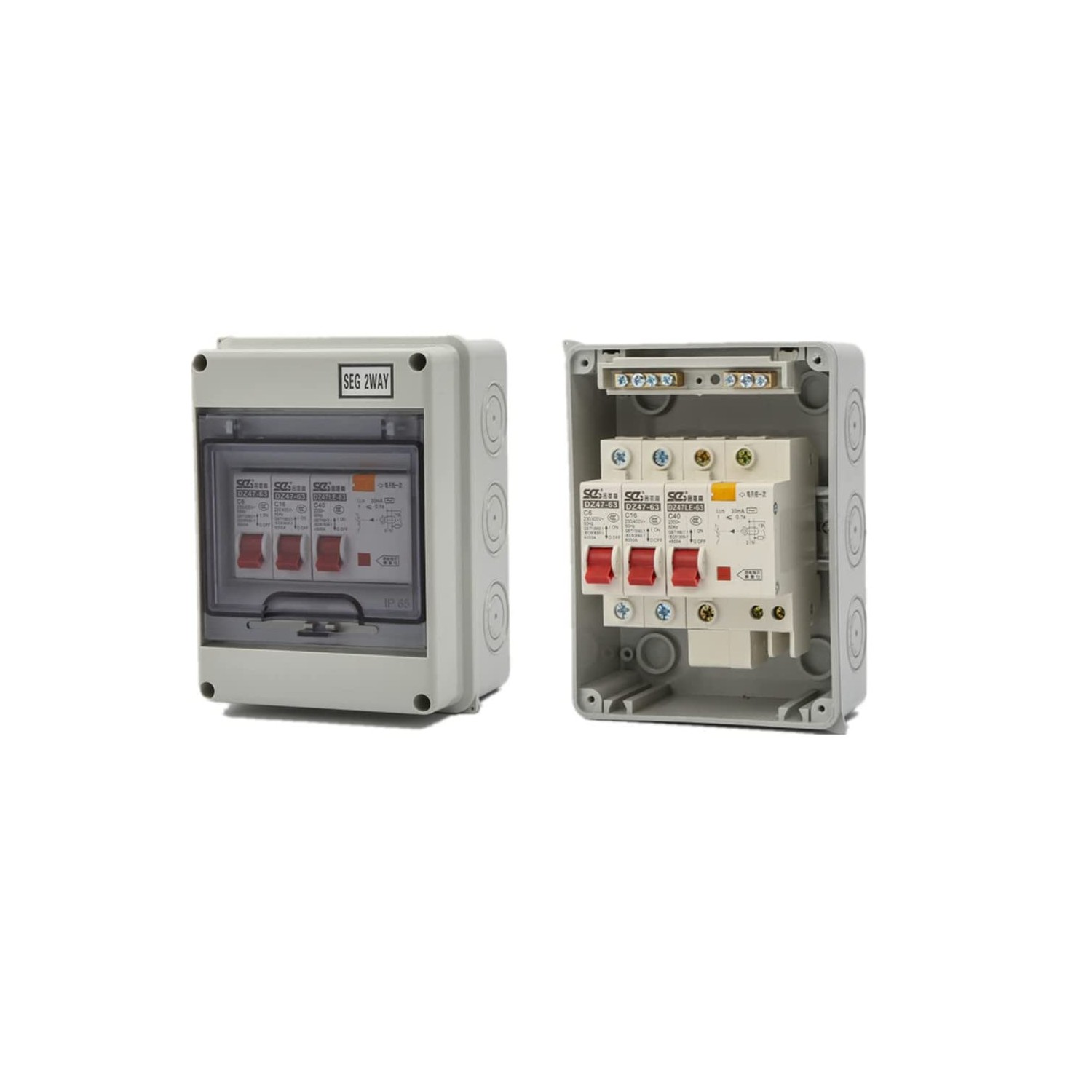 Consumer Unit, Mini 2 Way Leakage Circuit Breaker Circuit Breaker Panel ...