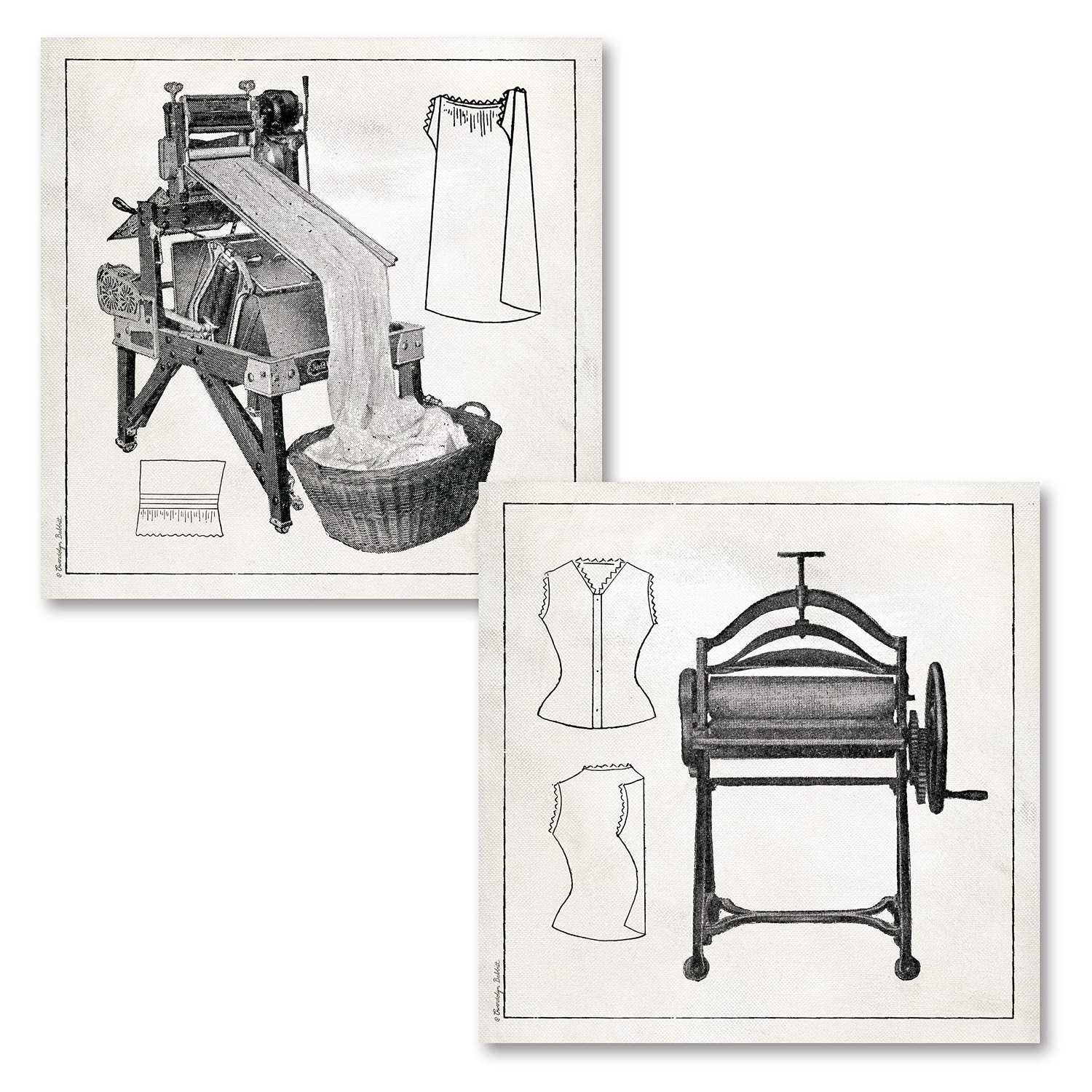 The Studio Resource, Inc. Vintage Old-Fashioned Black and Cream Vintage ...