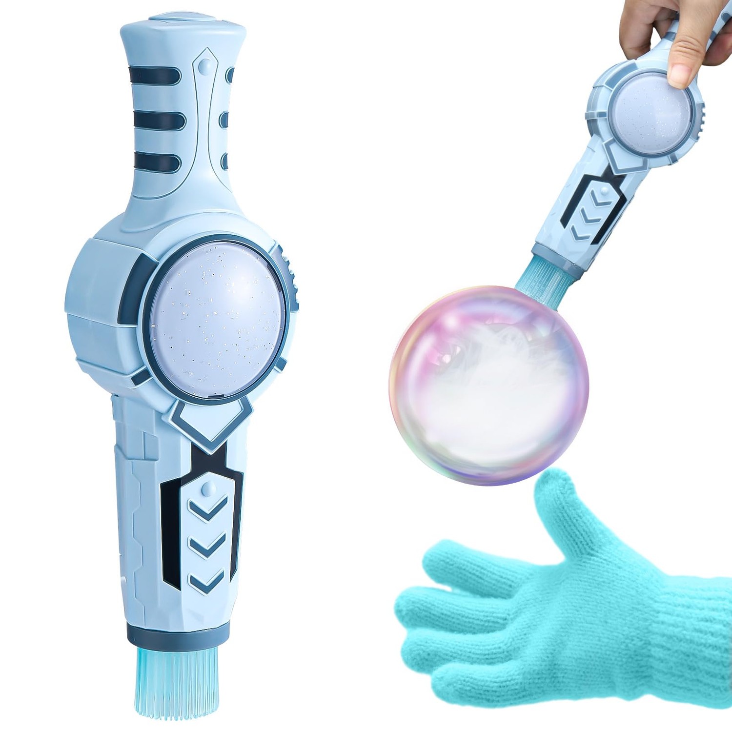 Palksky Fog Bubble Machine with Magic Smoke, Rechargeable Bubble Blower ...