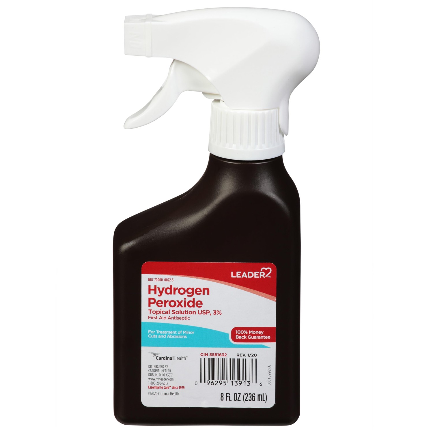 Leader LEADER Hydrogen Peroxide 3% Topical Solution, First Aid ...