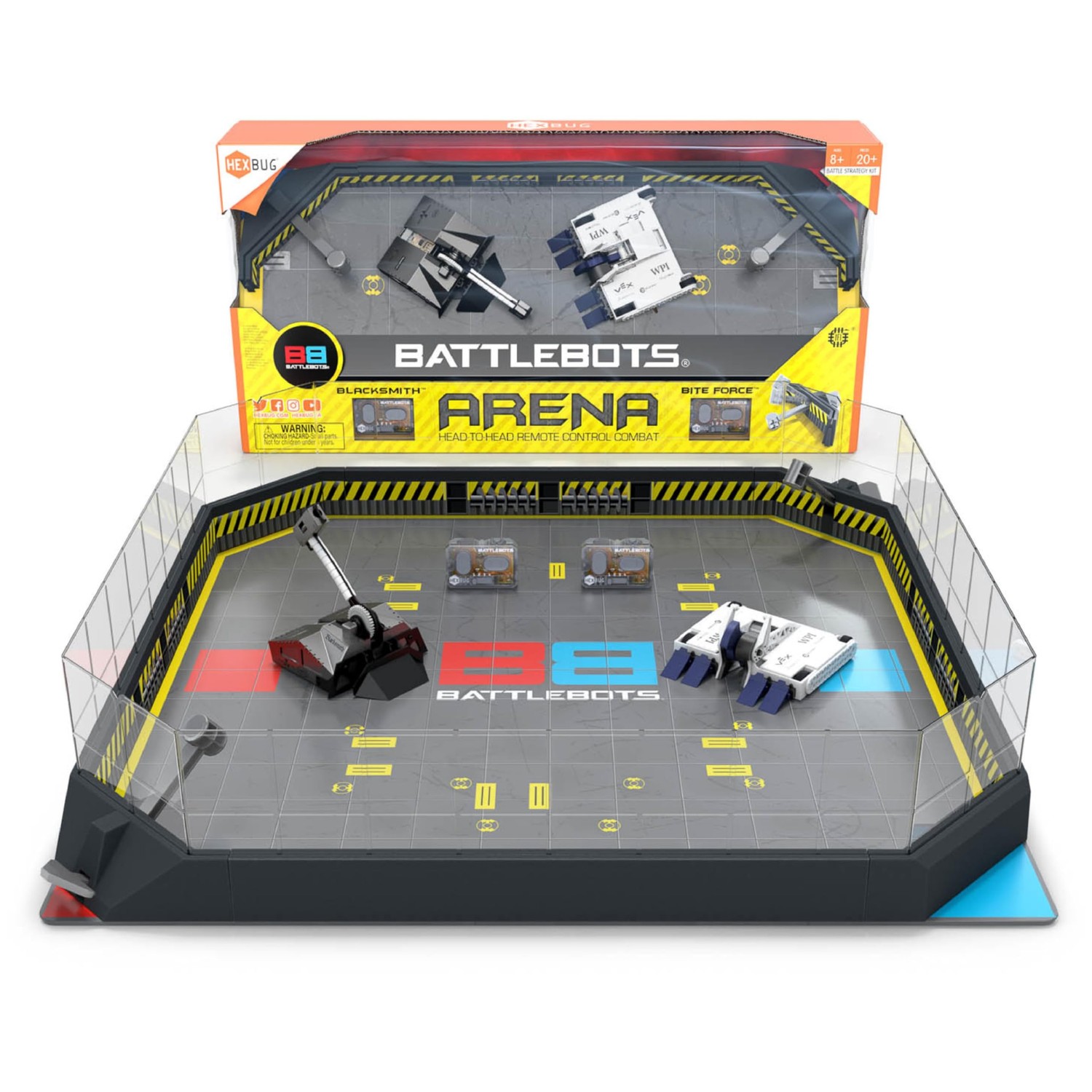 HEXBUG BattleBots Arena Bite Force & Blacksmith, Remote Control Robot ...