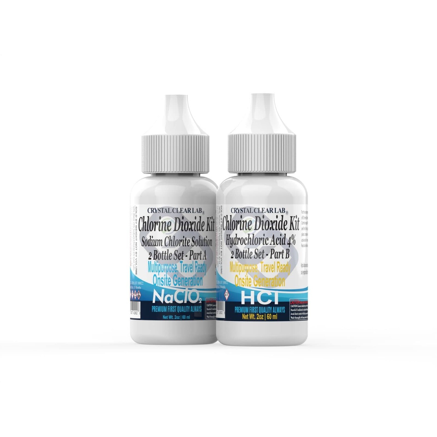 CrystalClearLab Chlorine Dioxide Kit - 1oz Sodium Chlorite ...