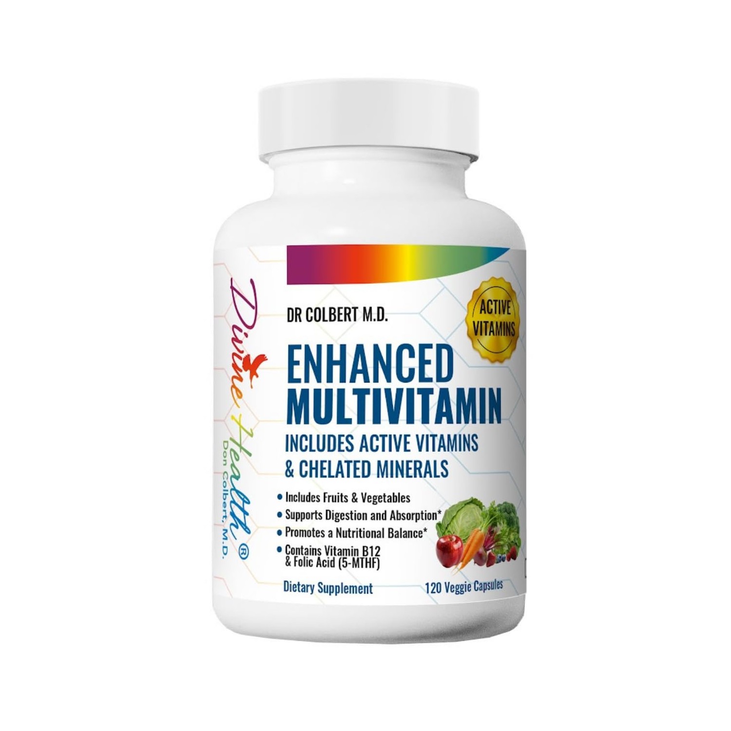Divine Health Dr. Colbert, MD Enhanced Multivitamin Plus Chelated ...