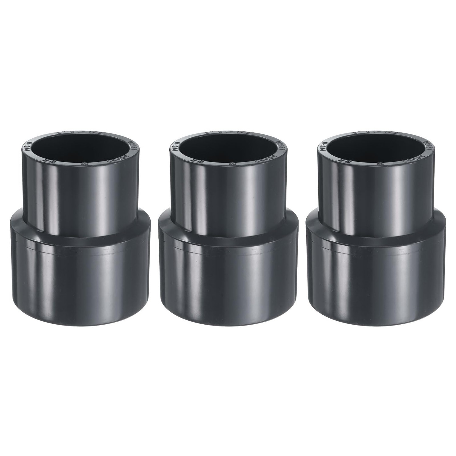 sourcing map PVC Reducing Coupling 2 x 1-1/2" Increaser/Reducer ...