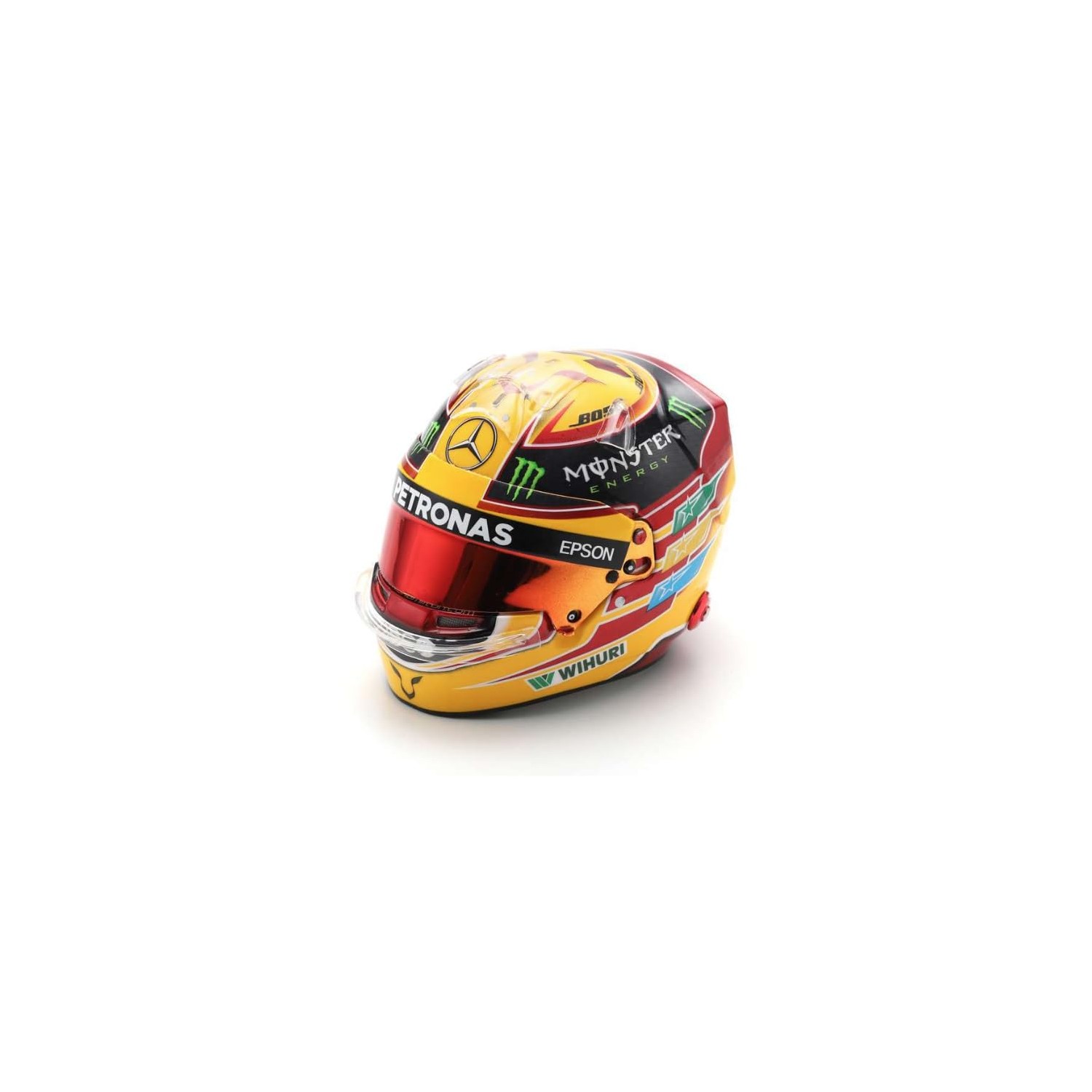 Mercedes AMG Petronas F1 1/5 Scale Mini Racing Helmet Lewis Hamilton ...