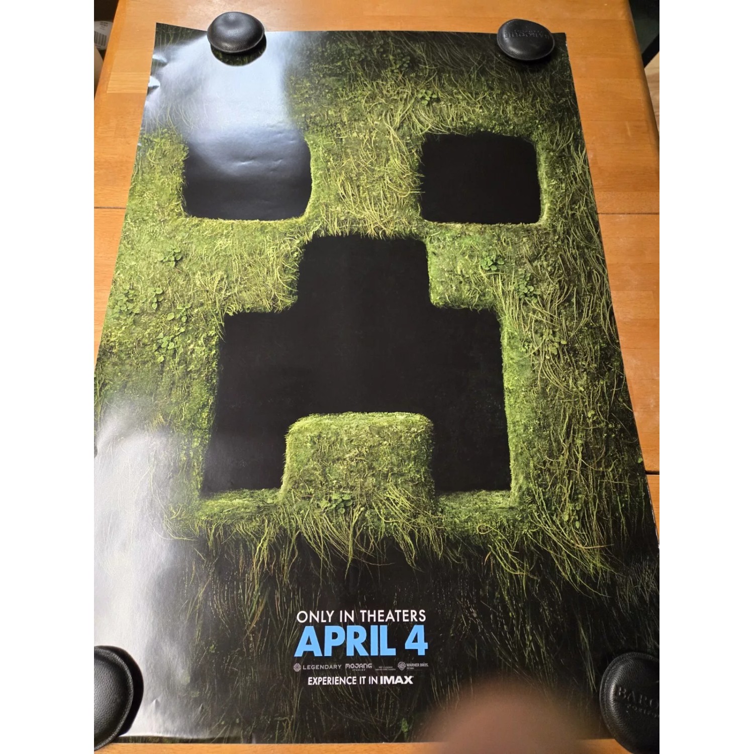 Minecraft the Movie Theater FS DS 27x40 Official Poster Teaser Creeper ...