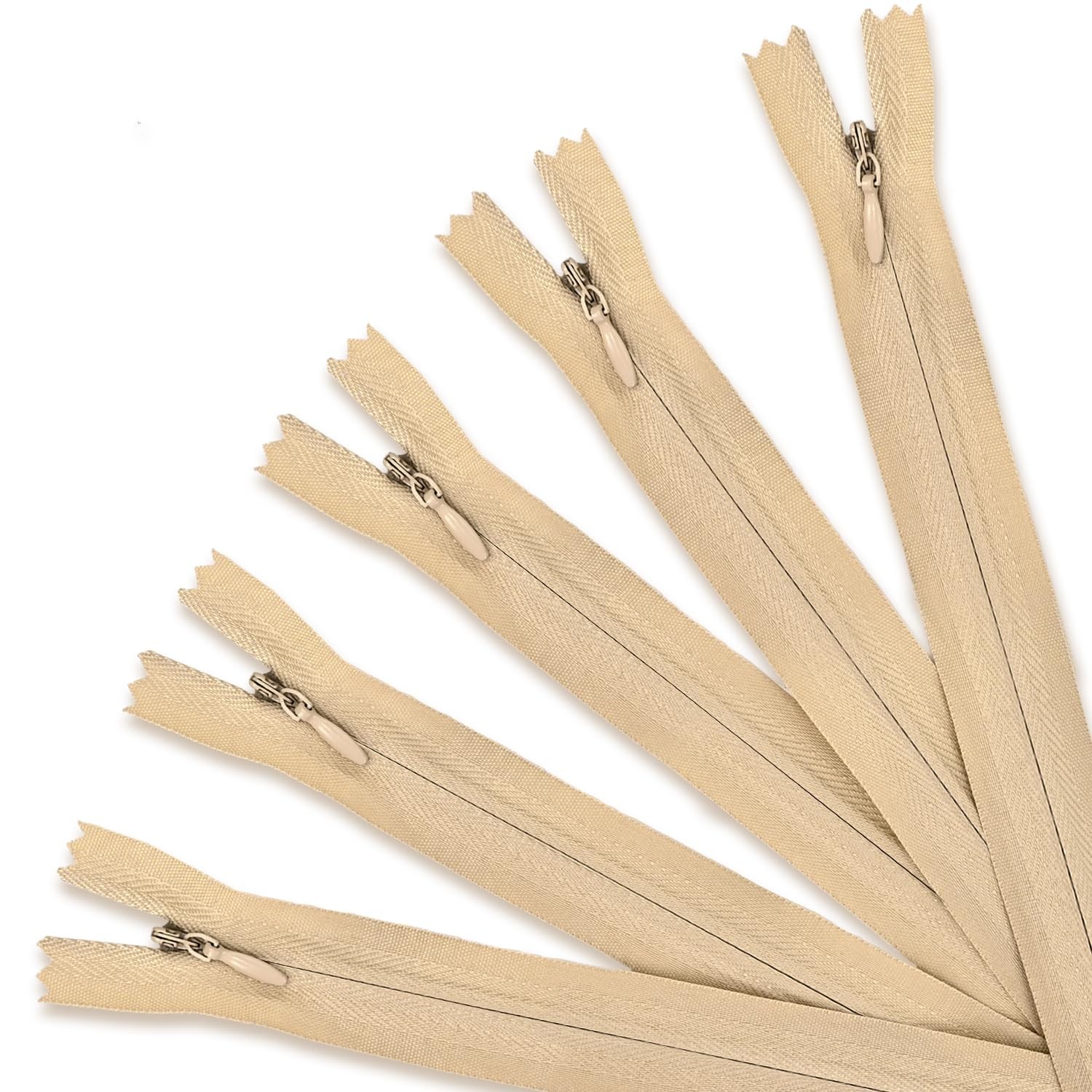 5Pcs Invisible Zip, 40CM/15.8Inch Zips for Sewing Nylon Zippers for ...
