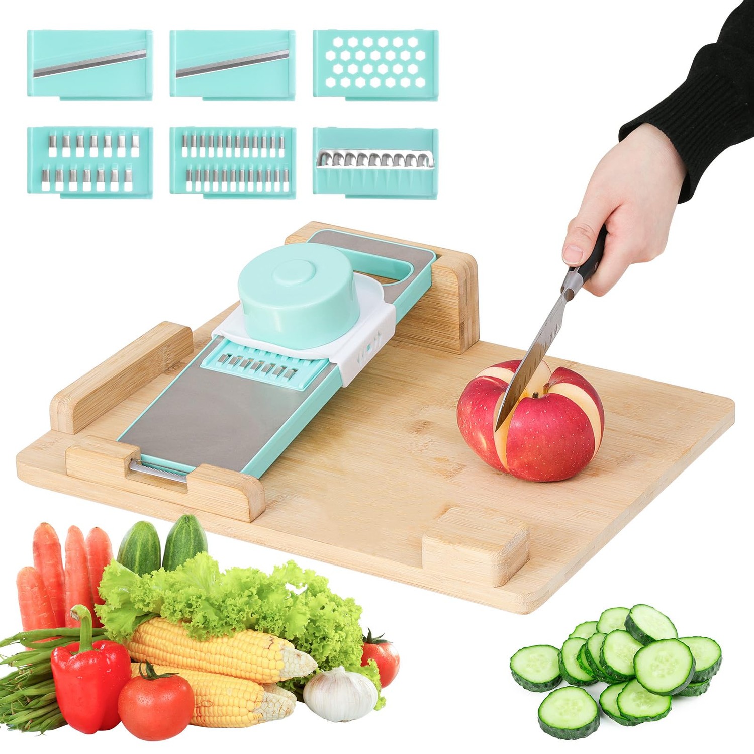 JFNoraiva One-Handed Cutting Board, Adaptive Cutting Board with Grater ...