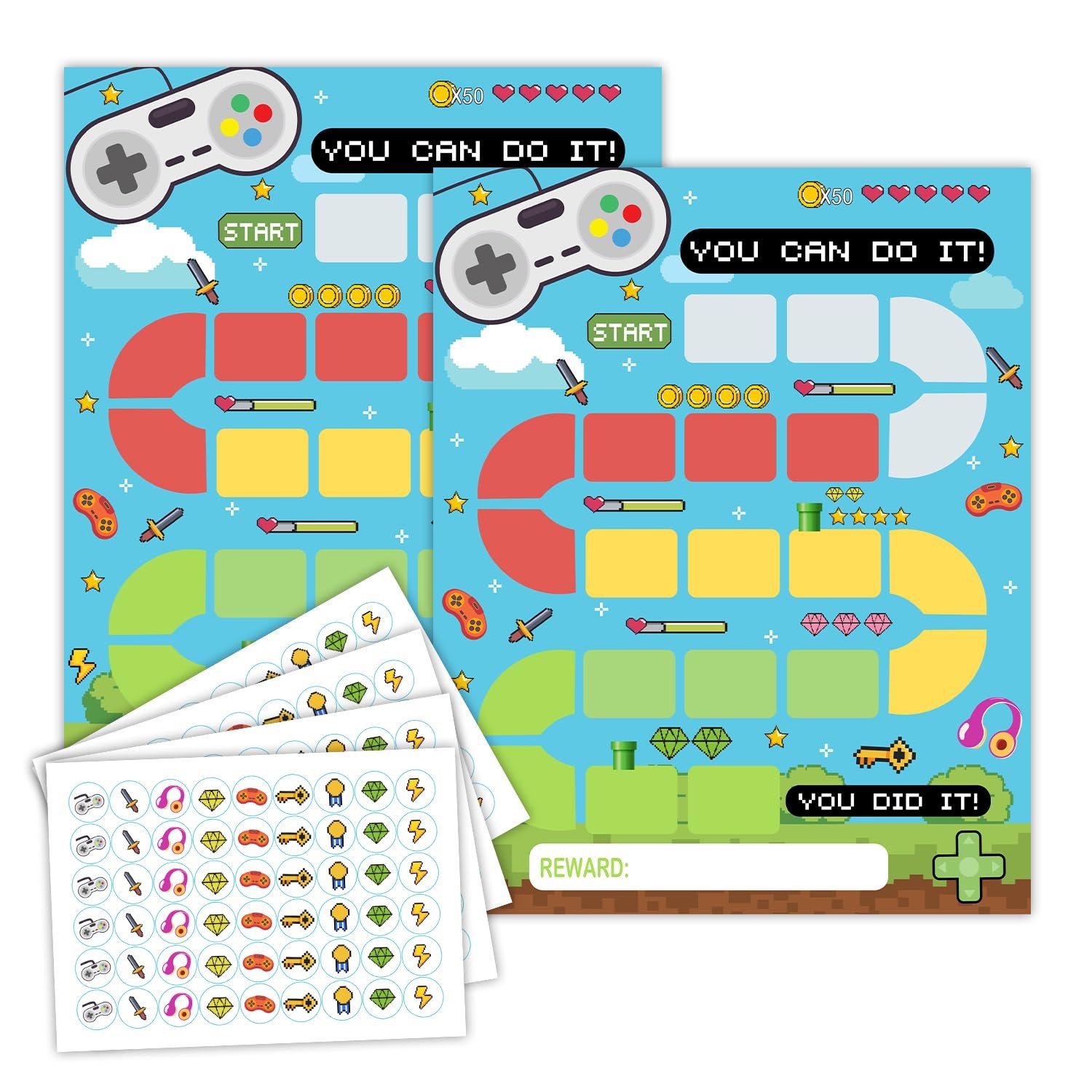 Video Game Behavior Reward Chart System, Games Positive Behavior ...