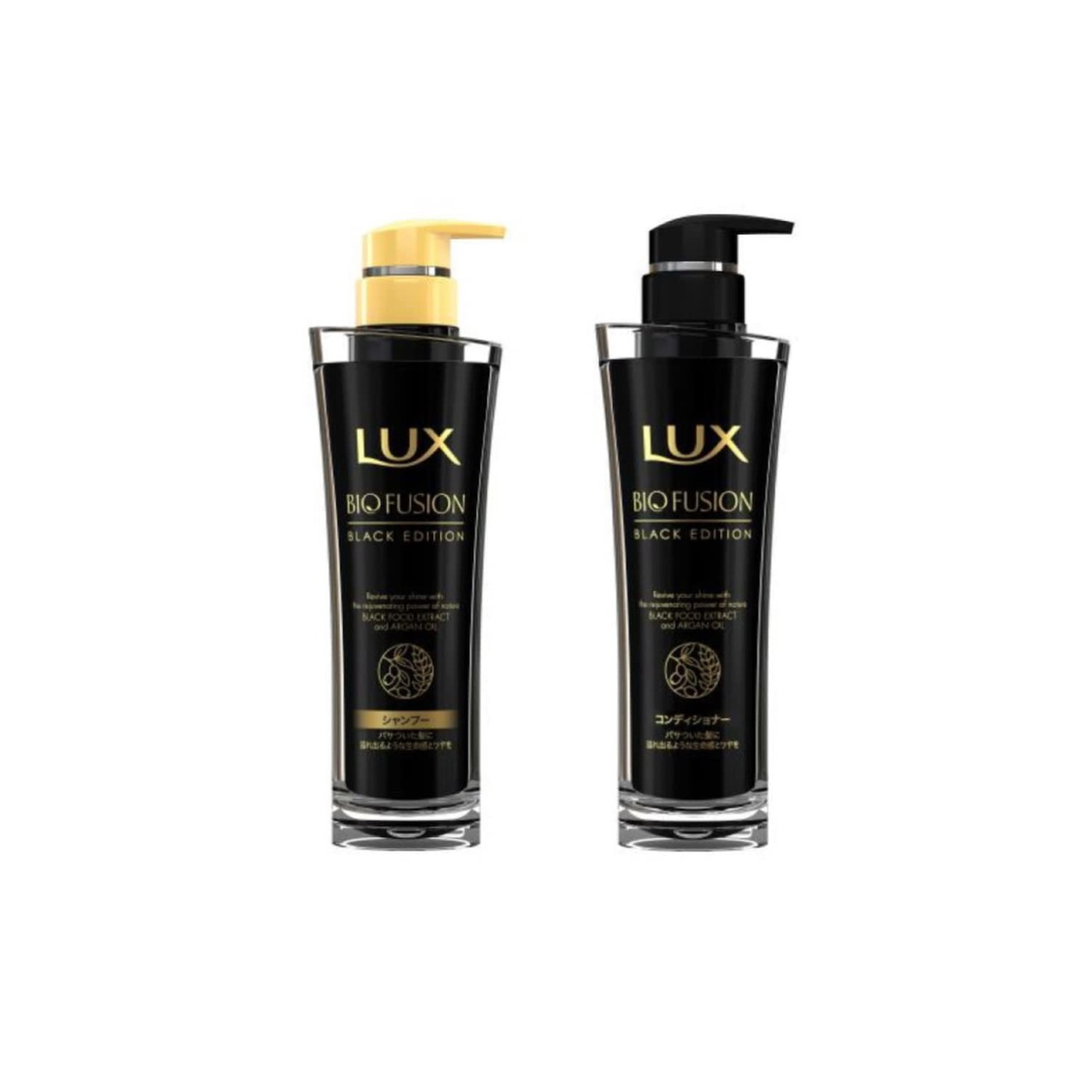 Unilever Lux Bio Fusion Black Edition Shampoo Conditioner Pump Set 250g ...