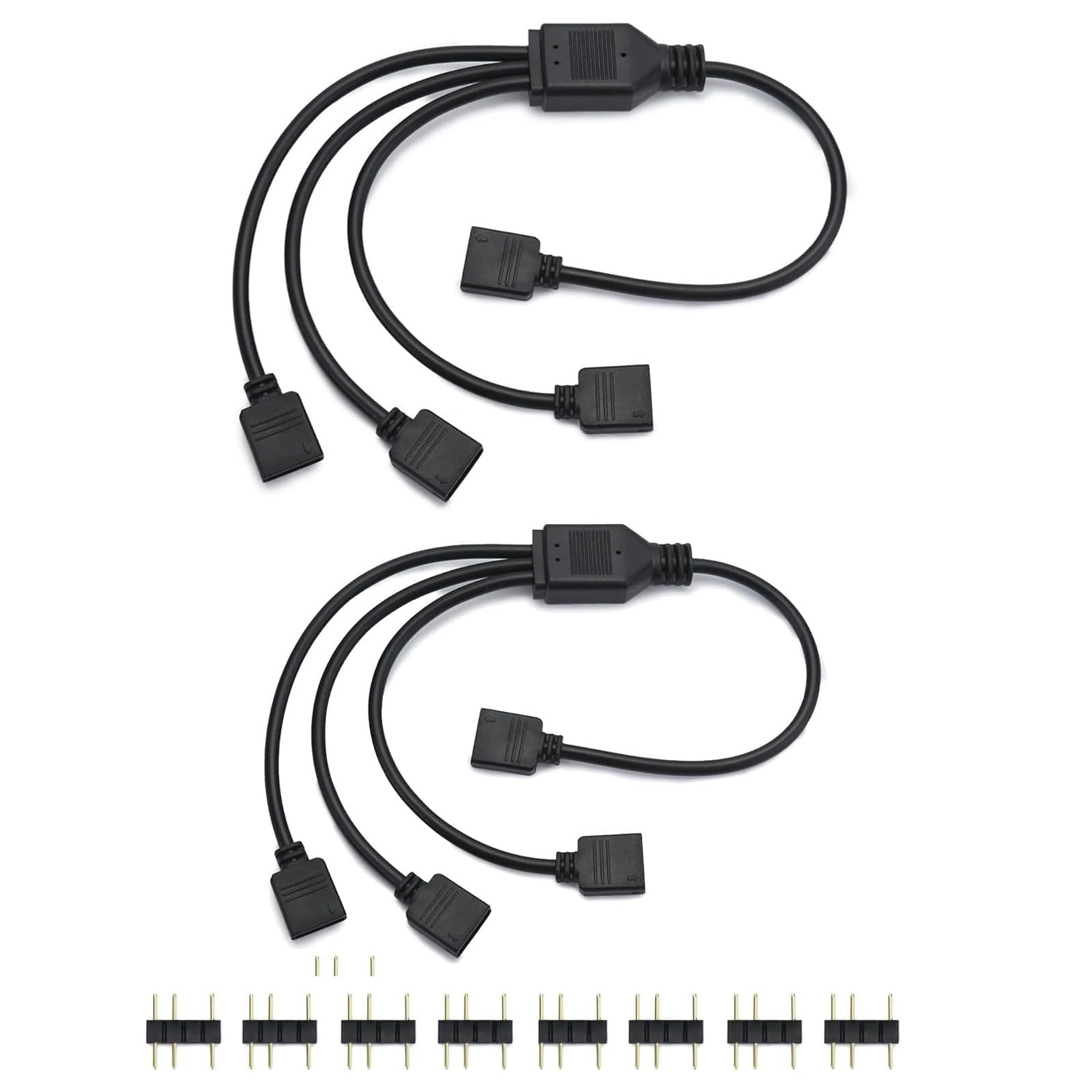 MZOYOURO ARGB Splitter Cable, 5 V 3 pin, splitter argb, 1 presa su 3 ...