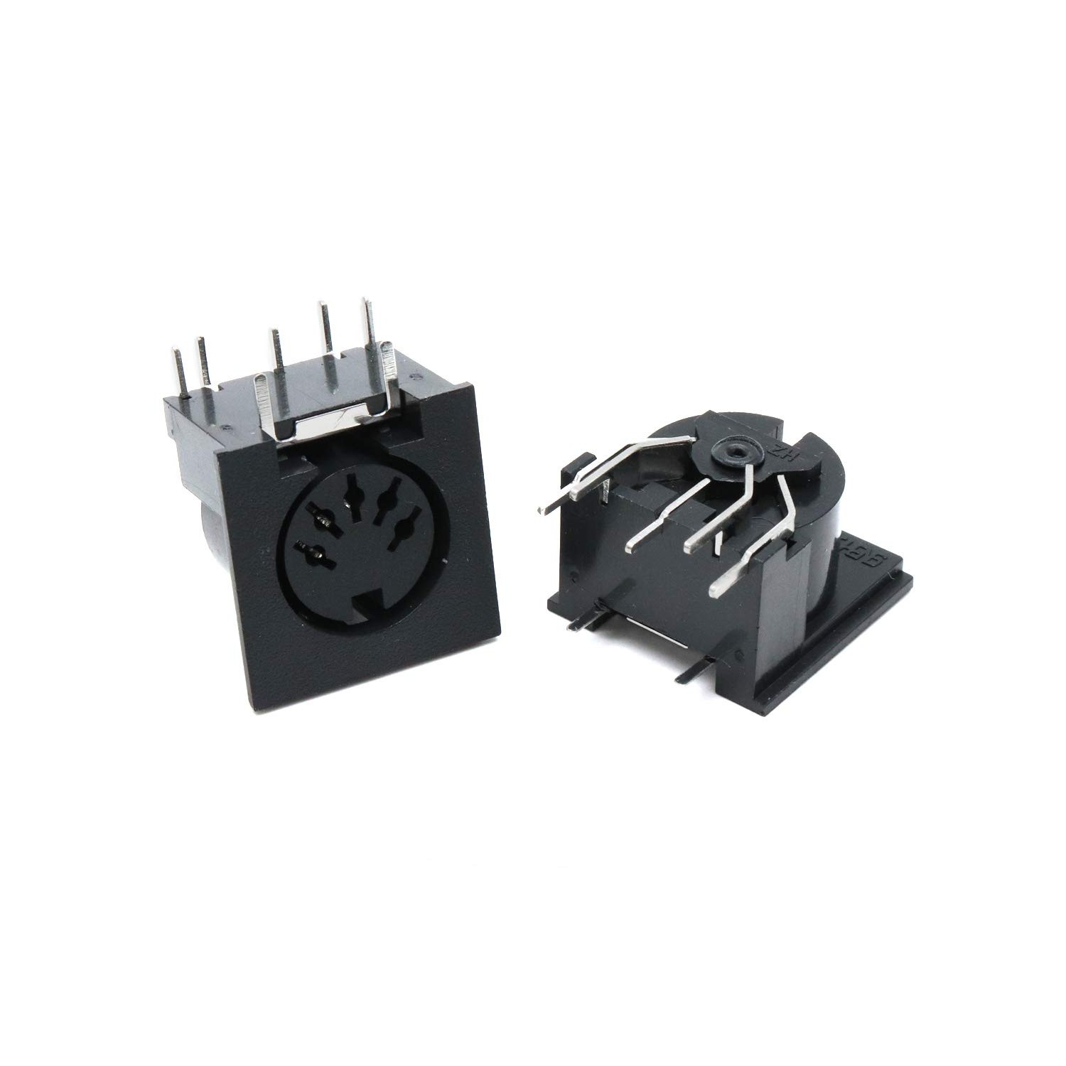 Xiaoyztan 10 Pcs 5-Pin DIN Female Sockets PCB Mounted Type Audio Video ...