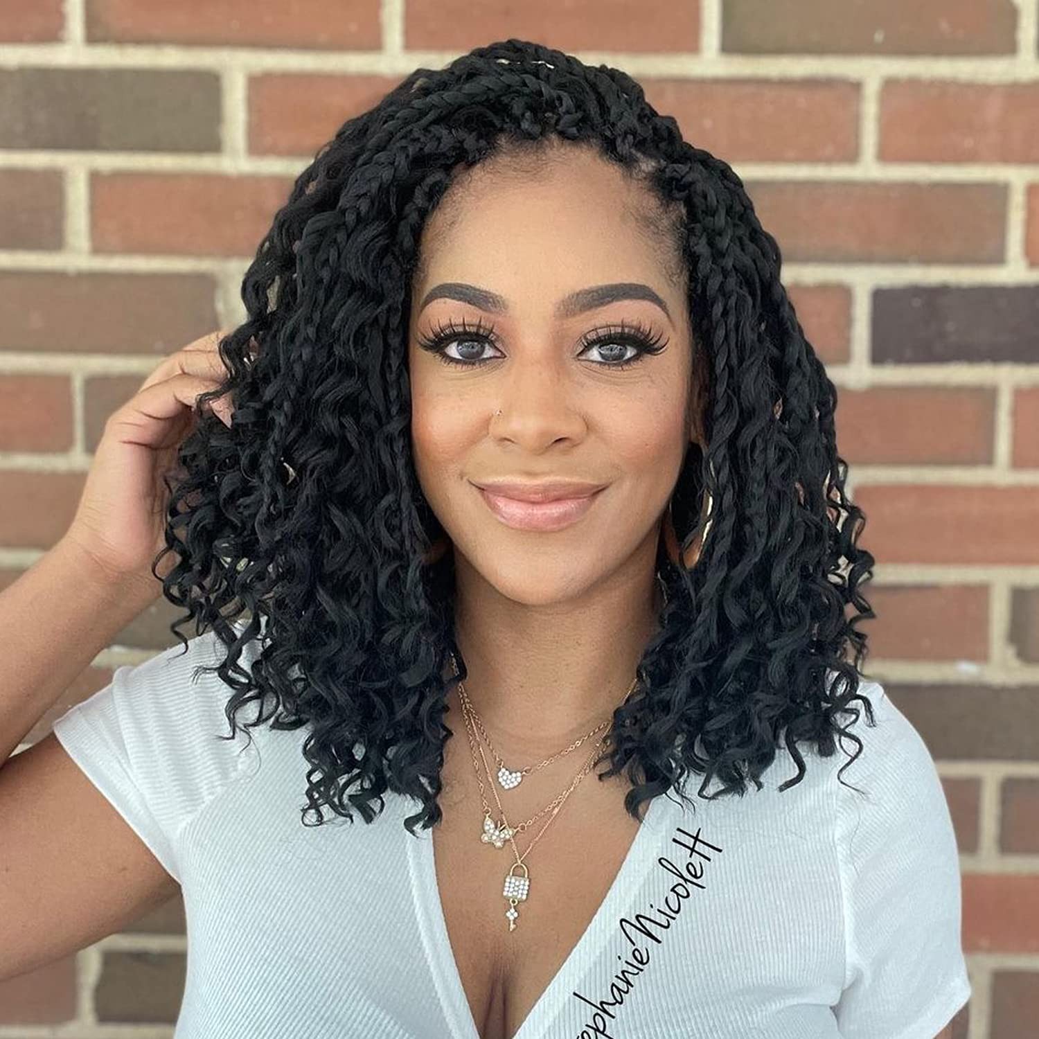 8 Packs Goddess Box Braids Crochet Hair -12 Inch Bohomian Braids ...