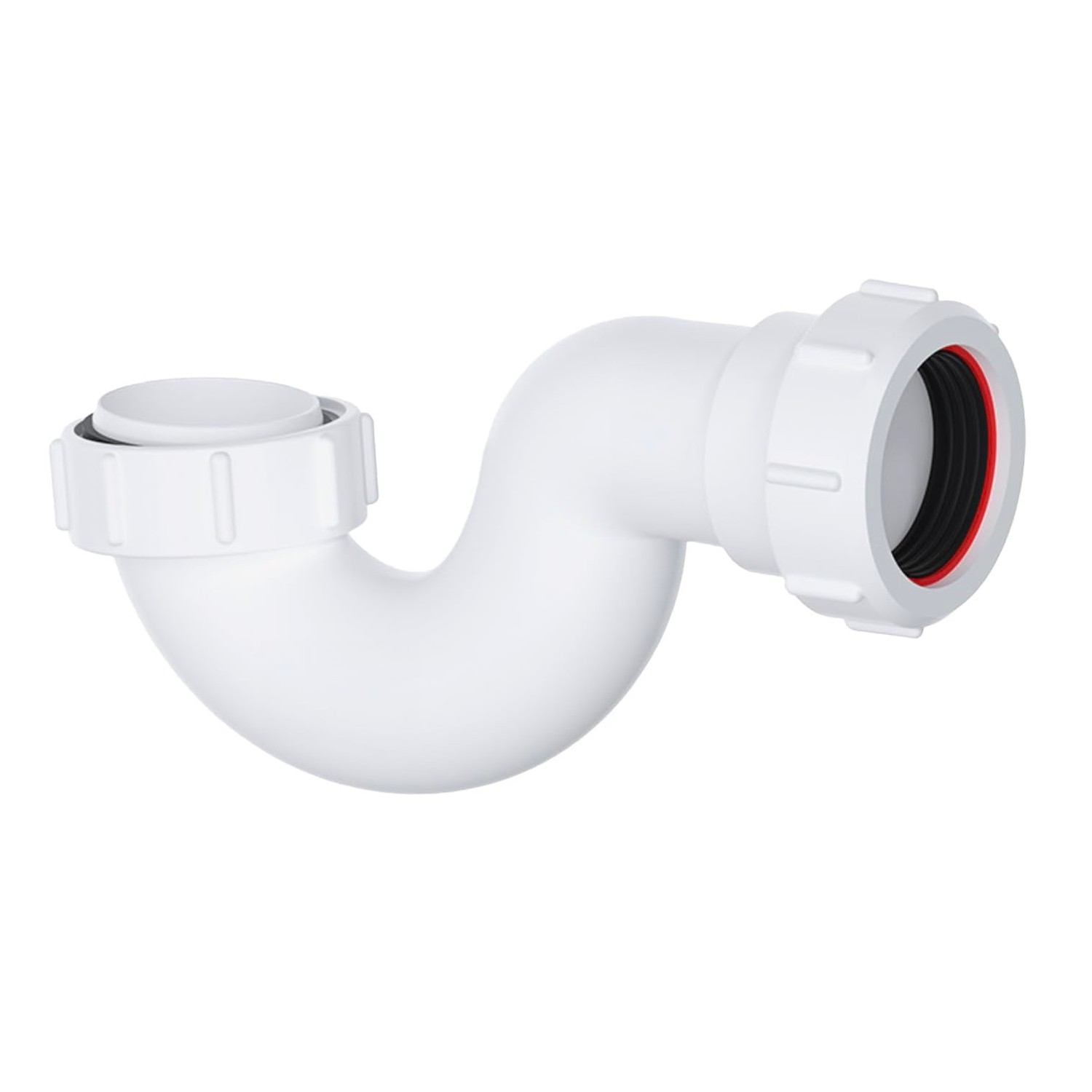 Shallow P Trap 40mm (1.1/2 Inch) Bath Trap/Shower Trap with Universal ...