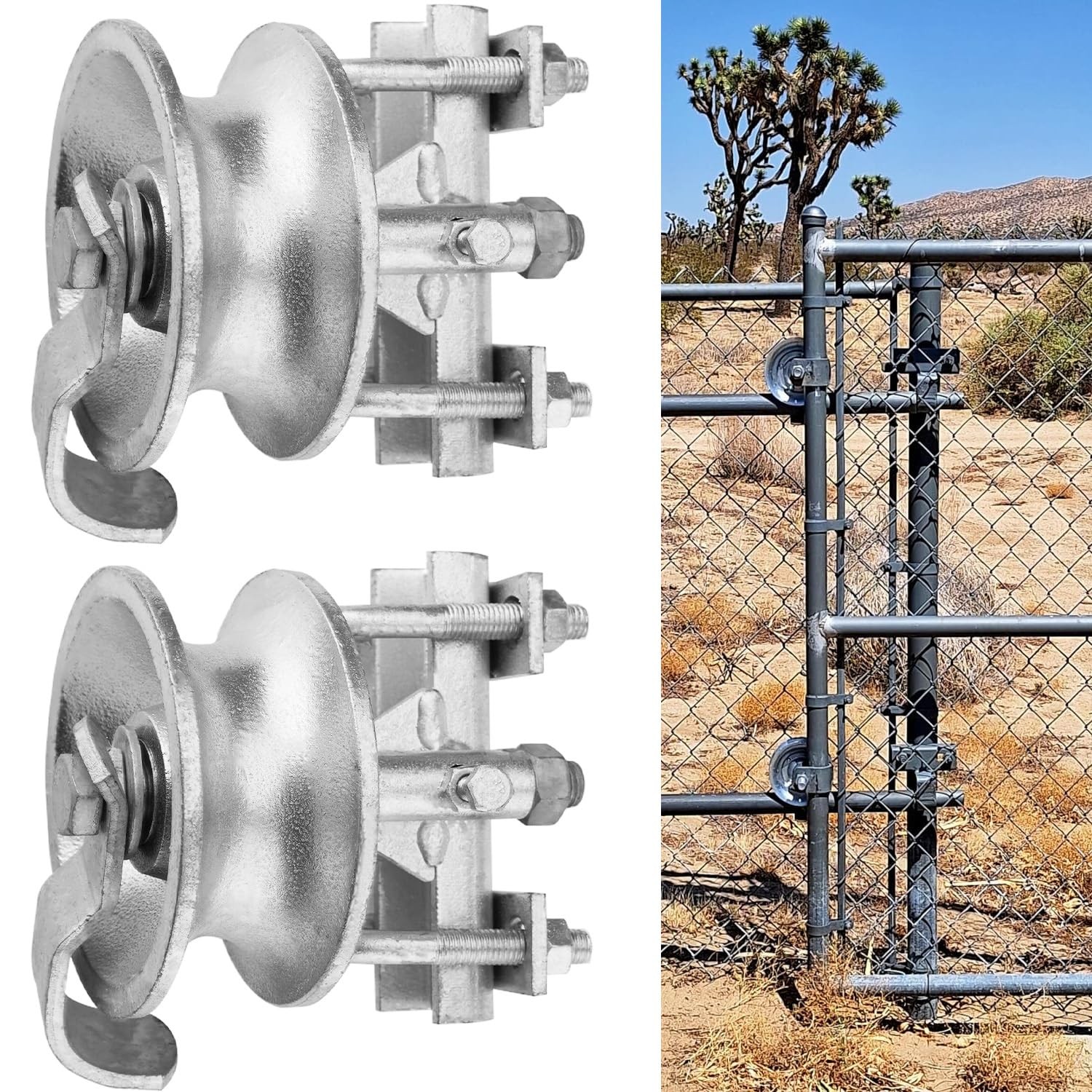 Rolling Gate Wheels, Sliding Gate Rollers, Rear Pipe Track Wheels for 1 ...