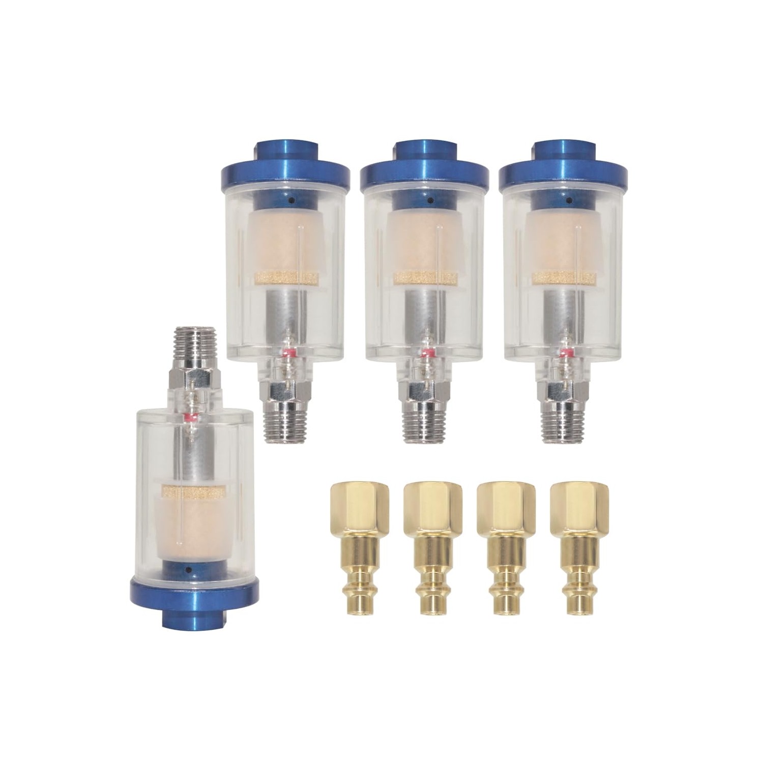 Qolekog Oil Water Separator for Air Line, 1/4 Inch NPT Inlet and Outlet ...