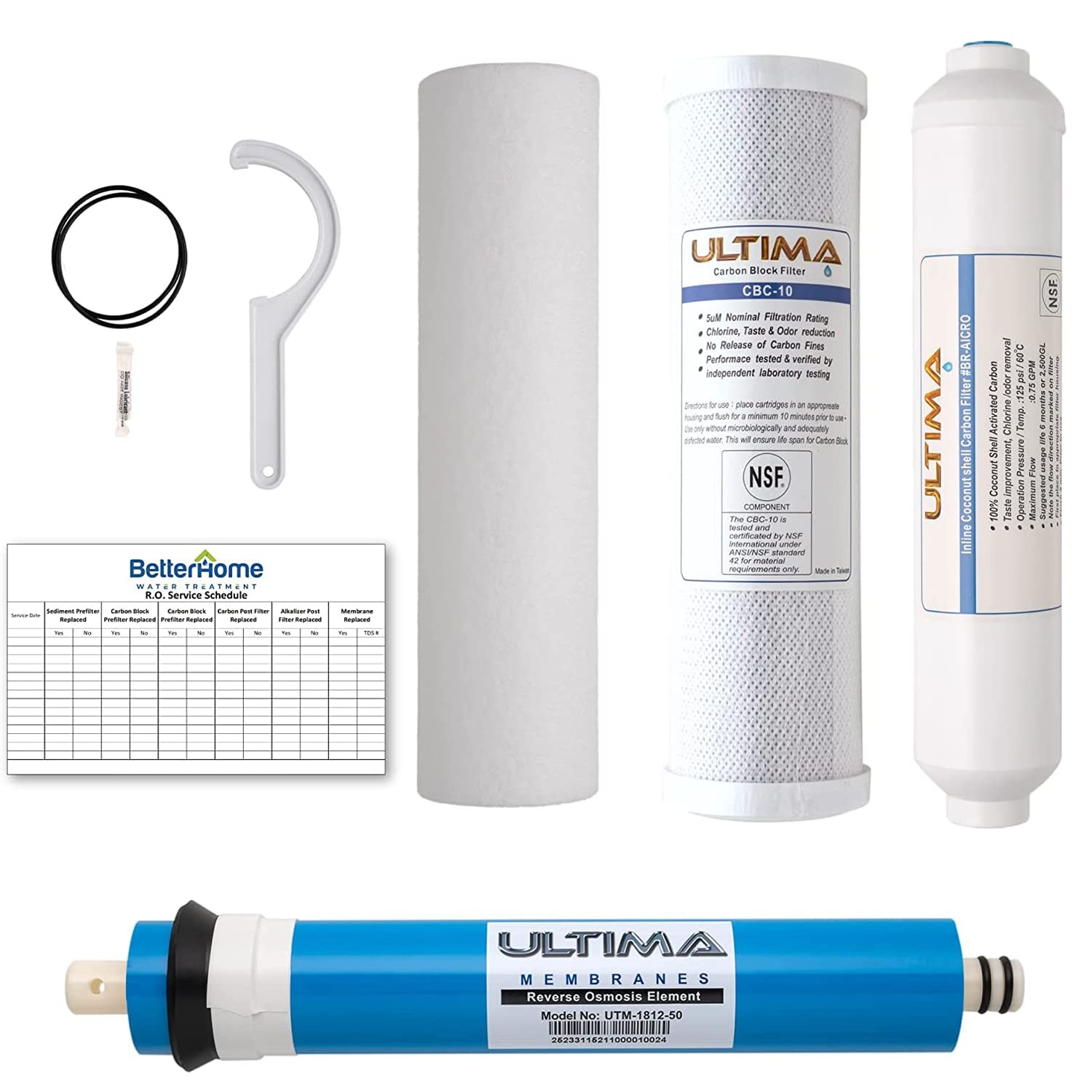 Ultima 4-Stage Water-Filter System with 50 GPD Reverse-Osmosis Membrane ...