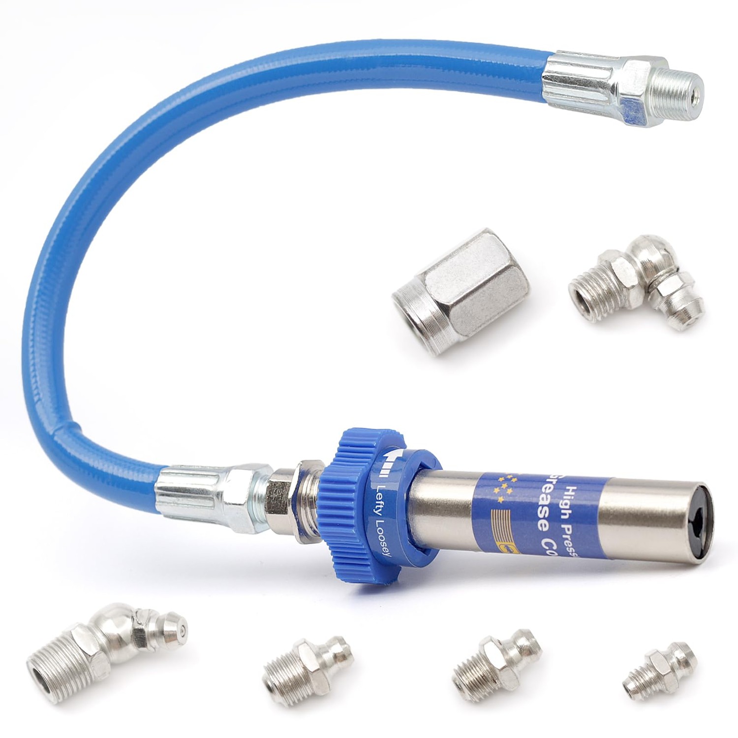 YUXIVCNE High Pressure Grease Coupler, Heavy-Duty Fittings Hose ...