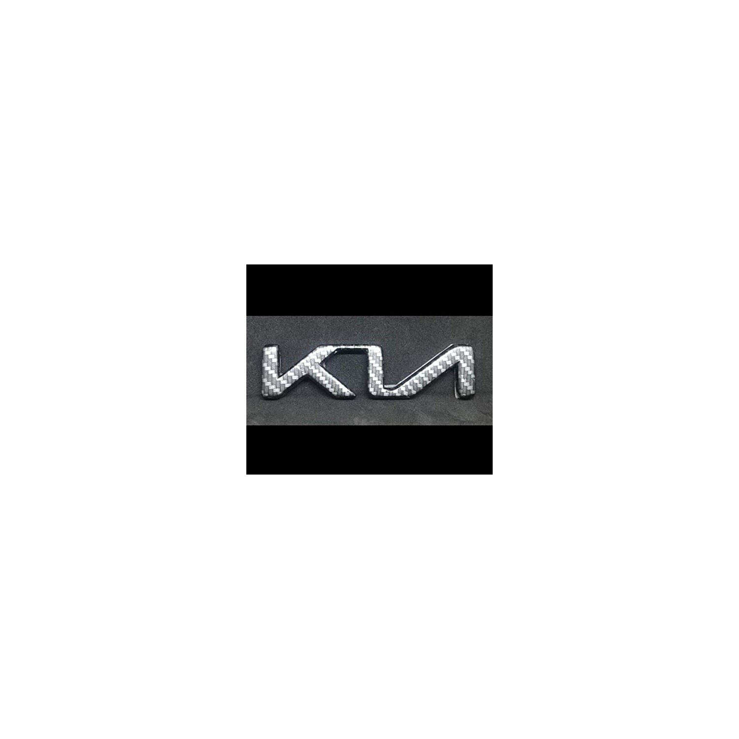 KIA Lettering Emblem New Logo Carbon Style Mark Tuning Trunk Rear ...