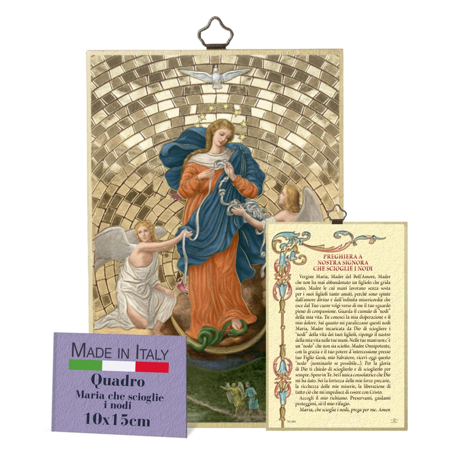 Fratelli Bonella | Sacred Picture on MDF Wood Made of Poplar Wood 8 mm ...