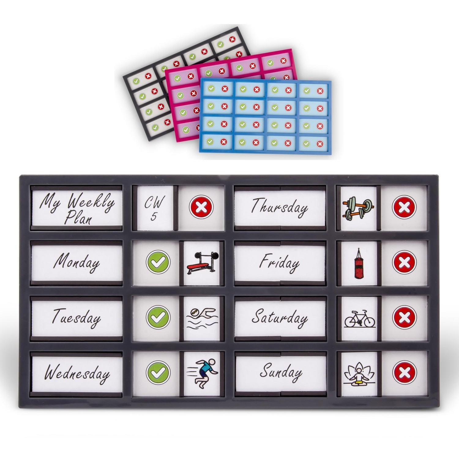 Bagdent Smart Board - Customizable Checklist Board, Habit Tracker, and ...