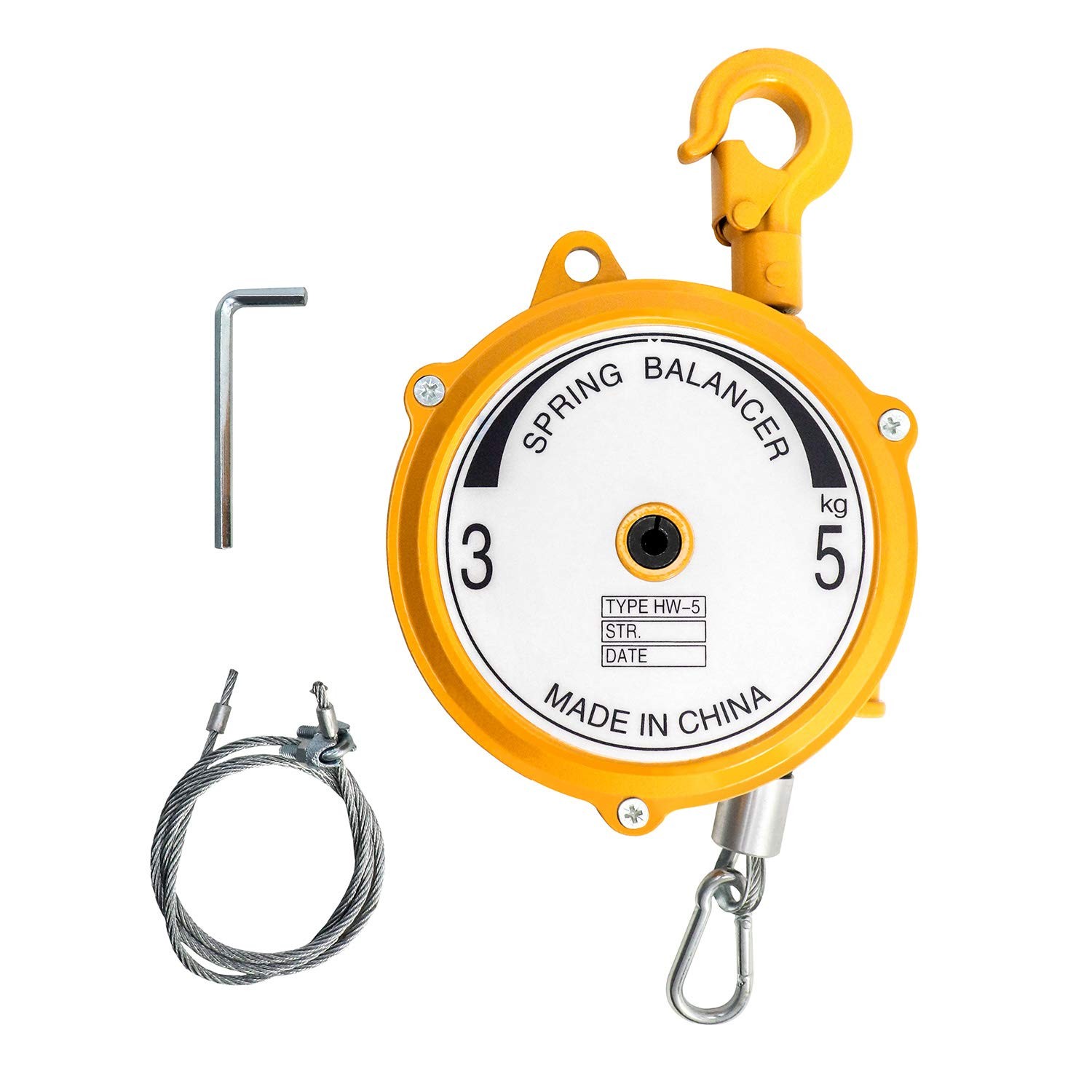 QWORK Spring Balancer, 7-11lbs(3-5kg) Retractable Balancer with 5 Ft ...