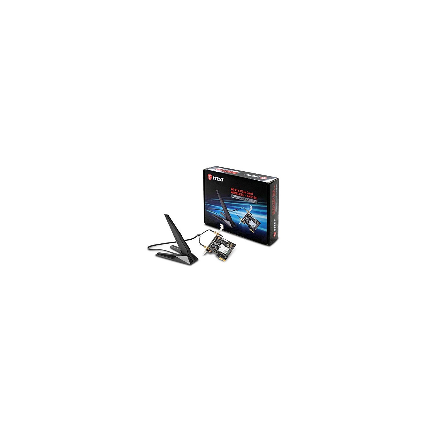 MSI Dual Band AX 200 WiFi 6 Bluetooth 5.0 Long Range Wireless MU-MIMO ...