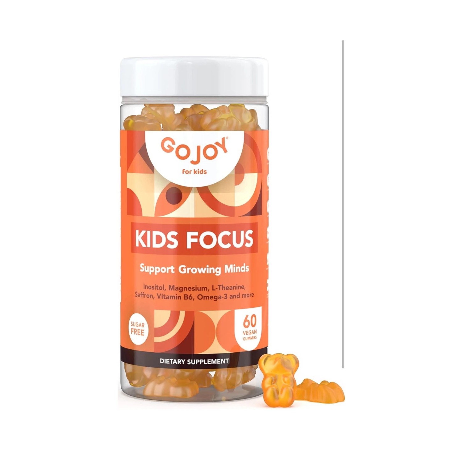 Gojoy Kids Focus Gummies - 7-in-1 & Attention Supplement for & Teens ...
