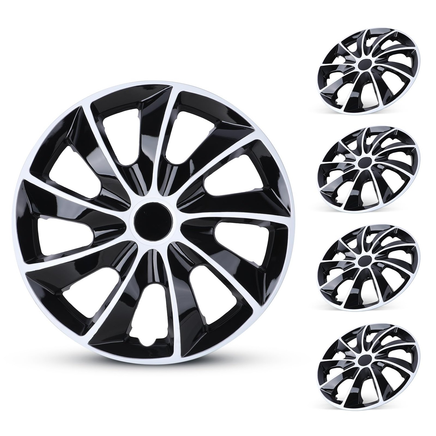 AUTOWIKI 17 Inch Hubcaps for 17inch Standard Steel Wheel Rims - Snap On ...