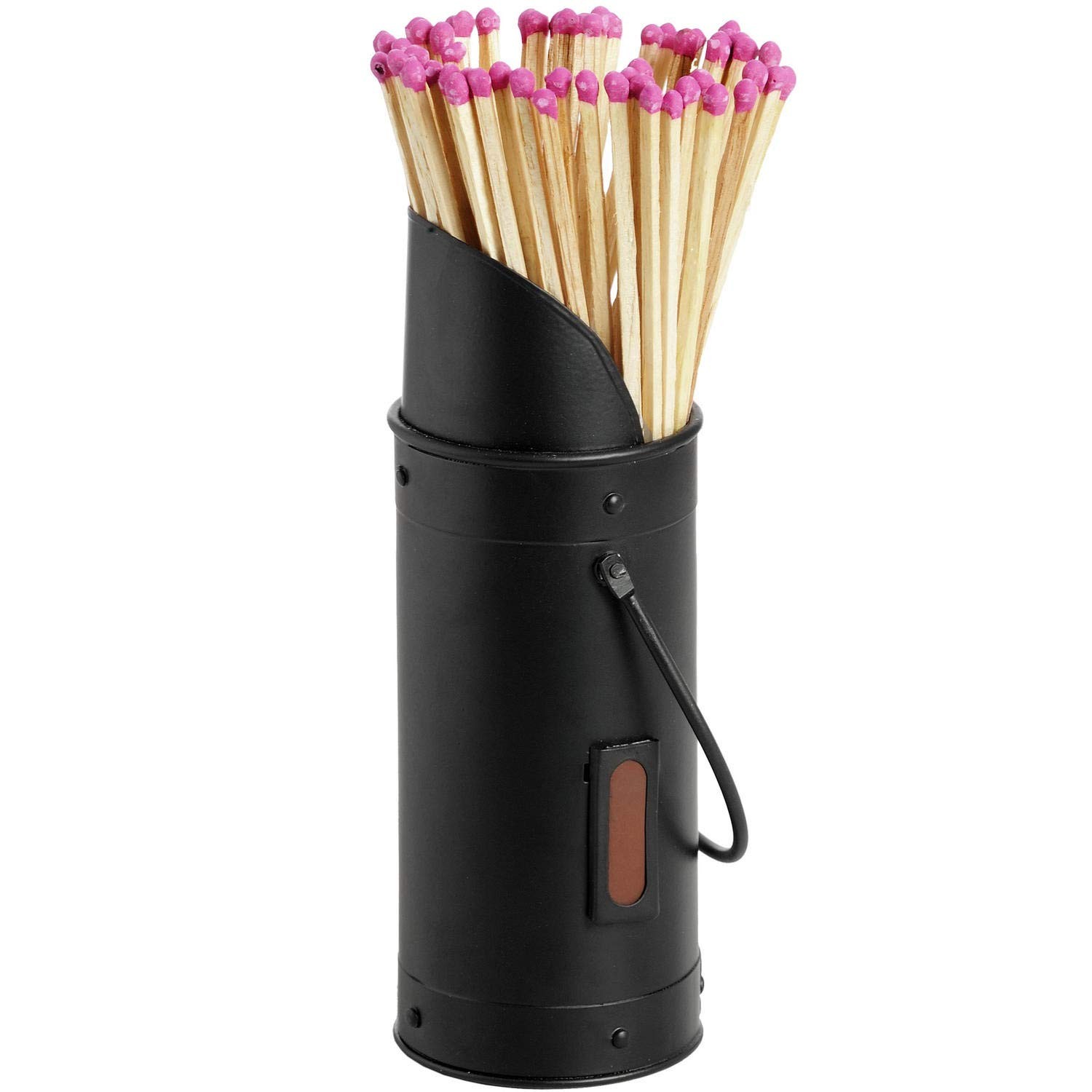 Hill 1975 Black Matchstick Holder with 60 Matches, Wood, Steel, Mixed ...