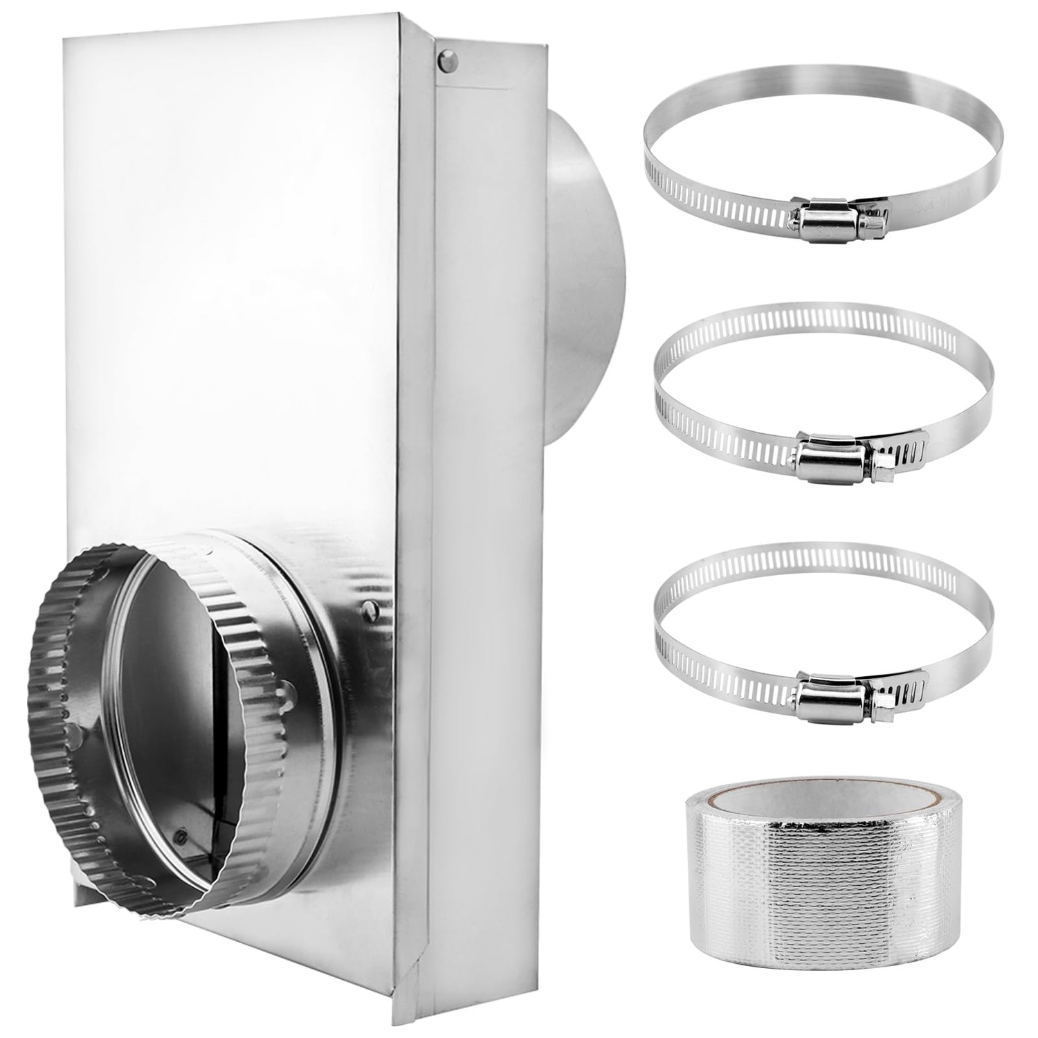 Adjustable 0-5" Periscope Dryer Vent Kit,Dryer Telescoping Vent Kit ...