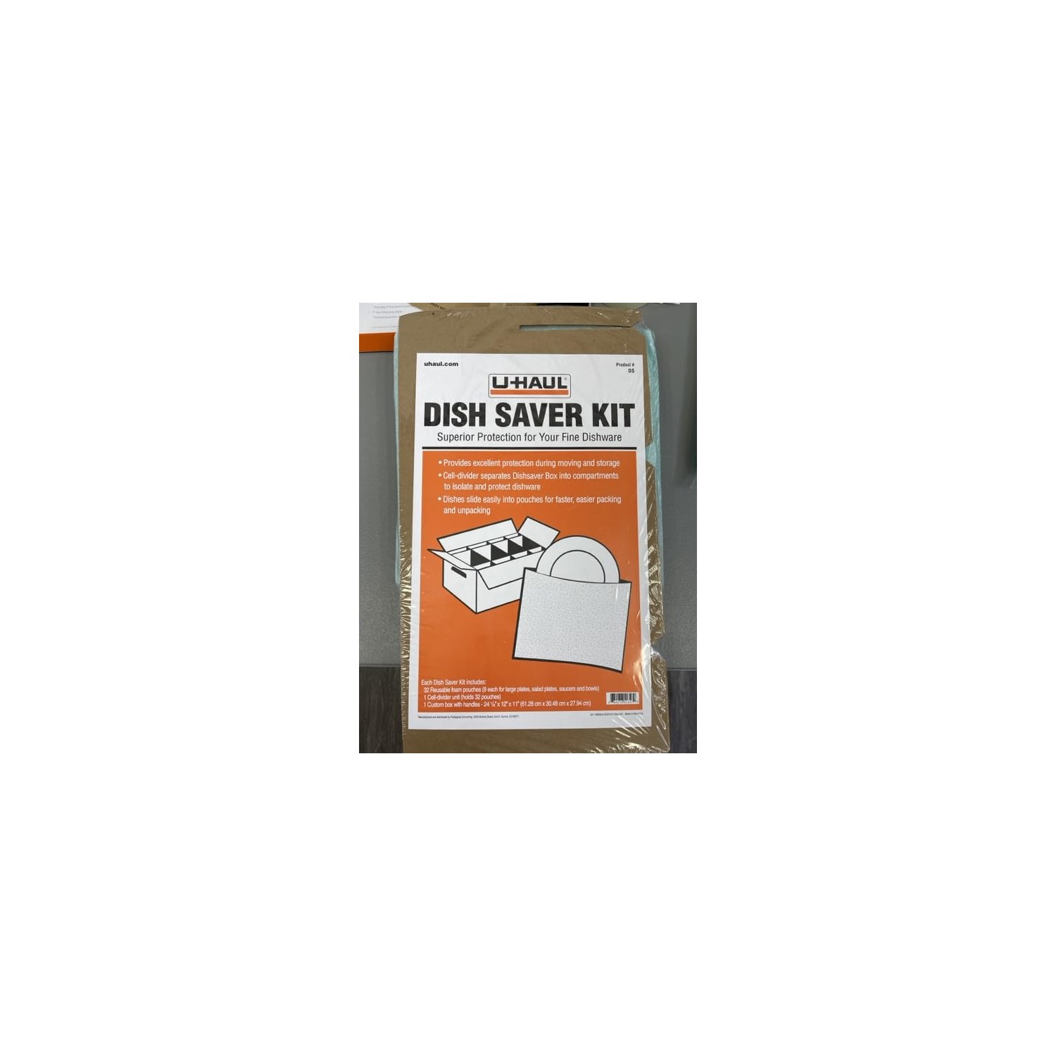 U-Haul Dish Packing Kit – for Dishes and Glassware – Includes 1 Box, 1 ...