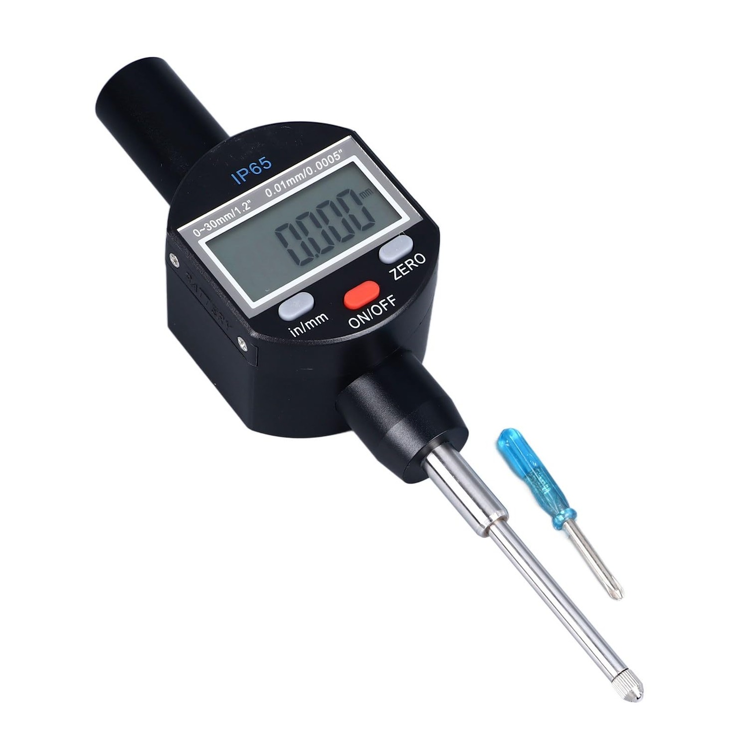 Digital Dial Indicator, 0.0005in 0.01mm High Resolution Digital Probe ...