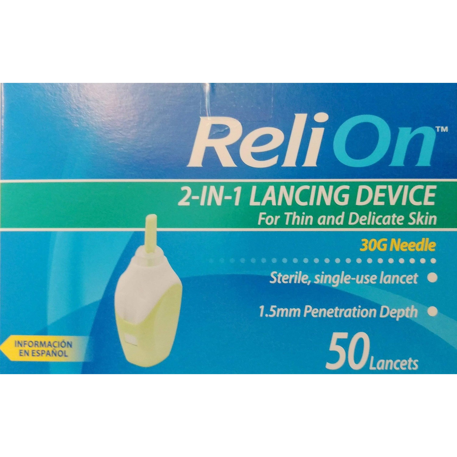 ReliOn Needle & Lancets for Thin and Delicate Skin – 30 Gauge Needle ...