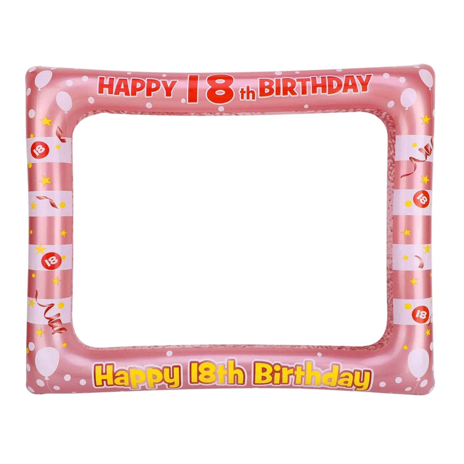 18th Birthday Photo Booth Props,Rose Gold Inflatable Selfie Frame ...