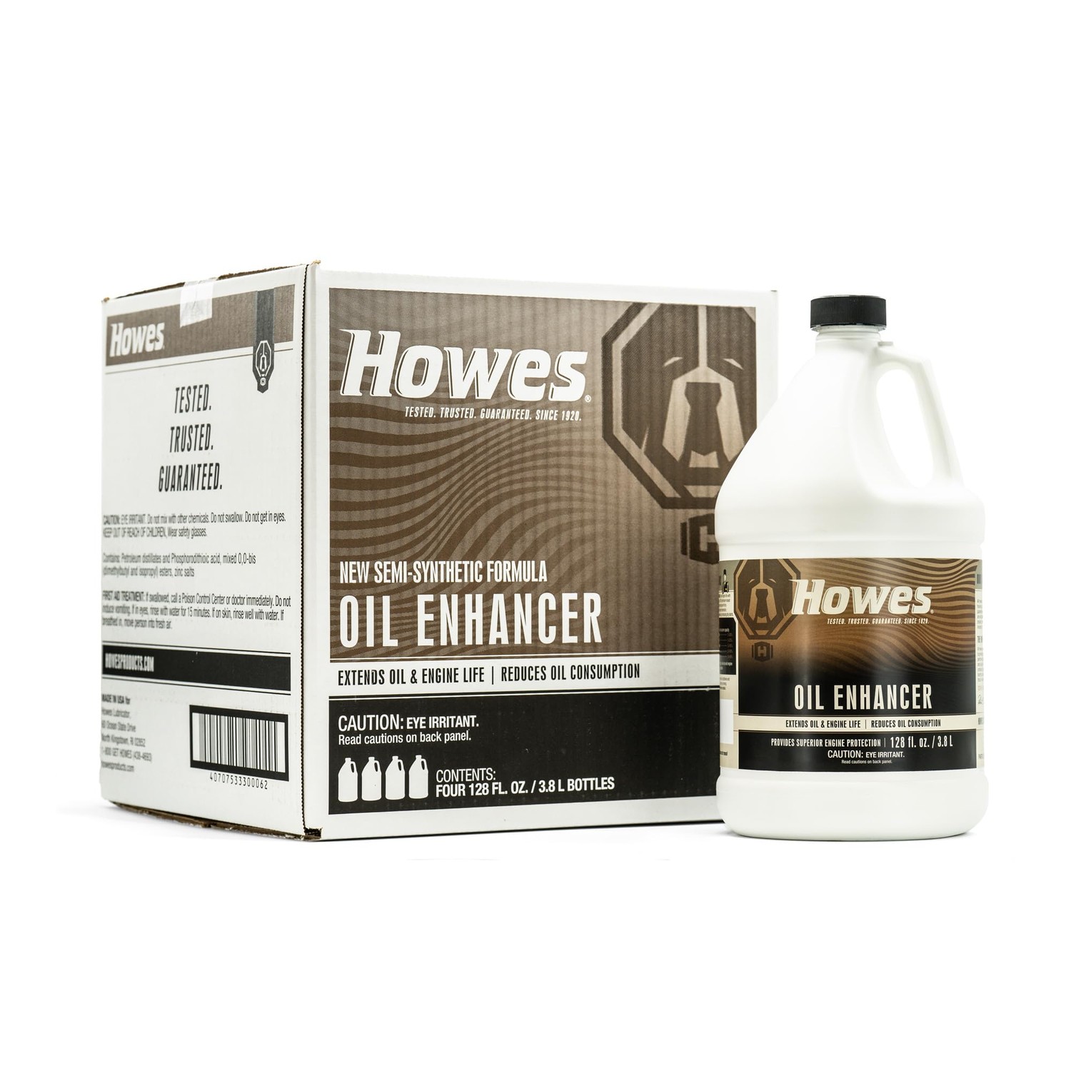 Howes Oil Enhancer 1-Gallon, 128-Ounce Oil and Engine Protector (Four 1 ...